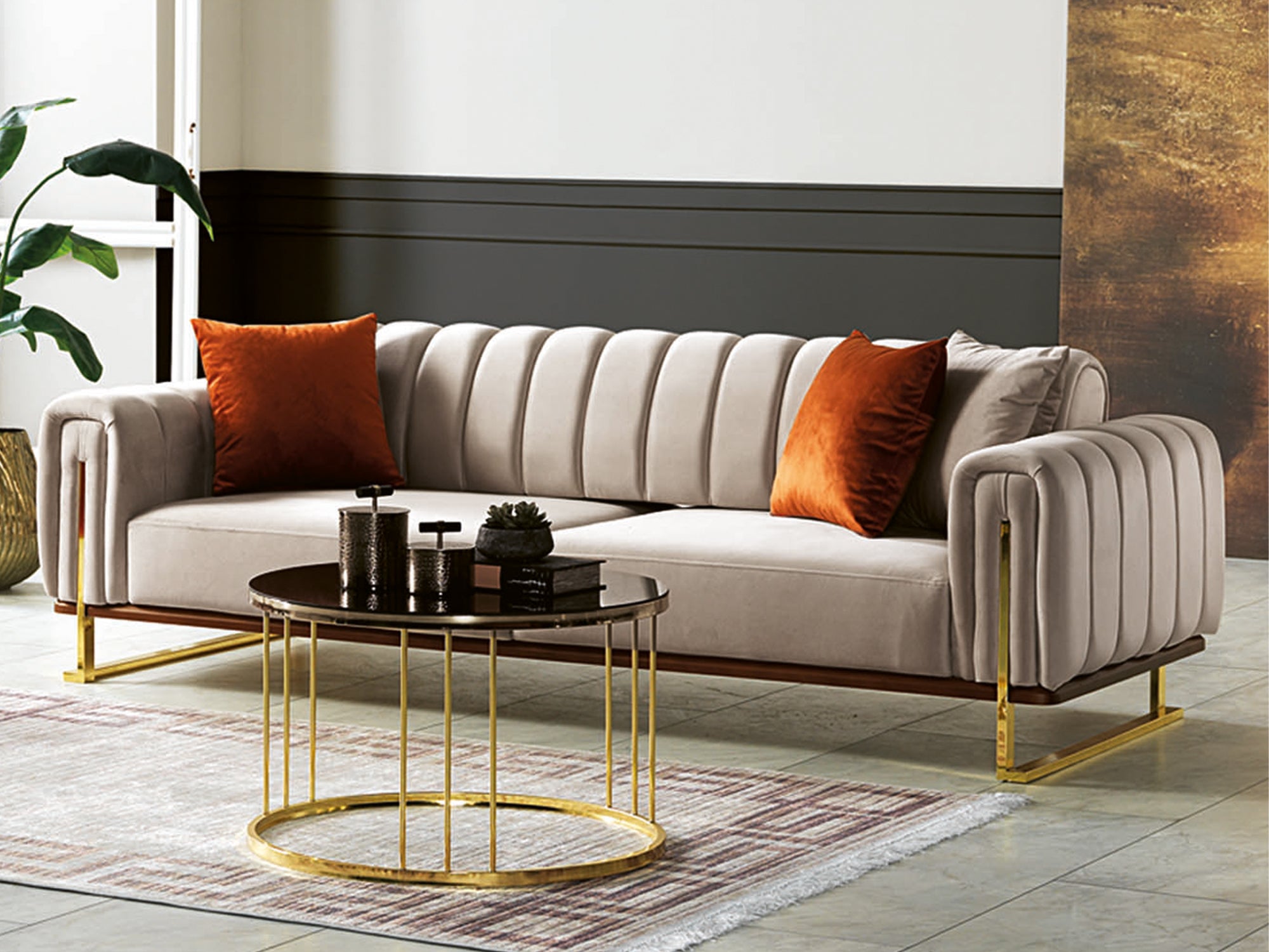 Sahra 92.5" Wide Sofa – Istanbul Furniture - Home of Unique Turkish Furniture