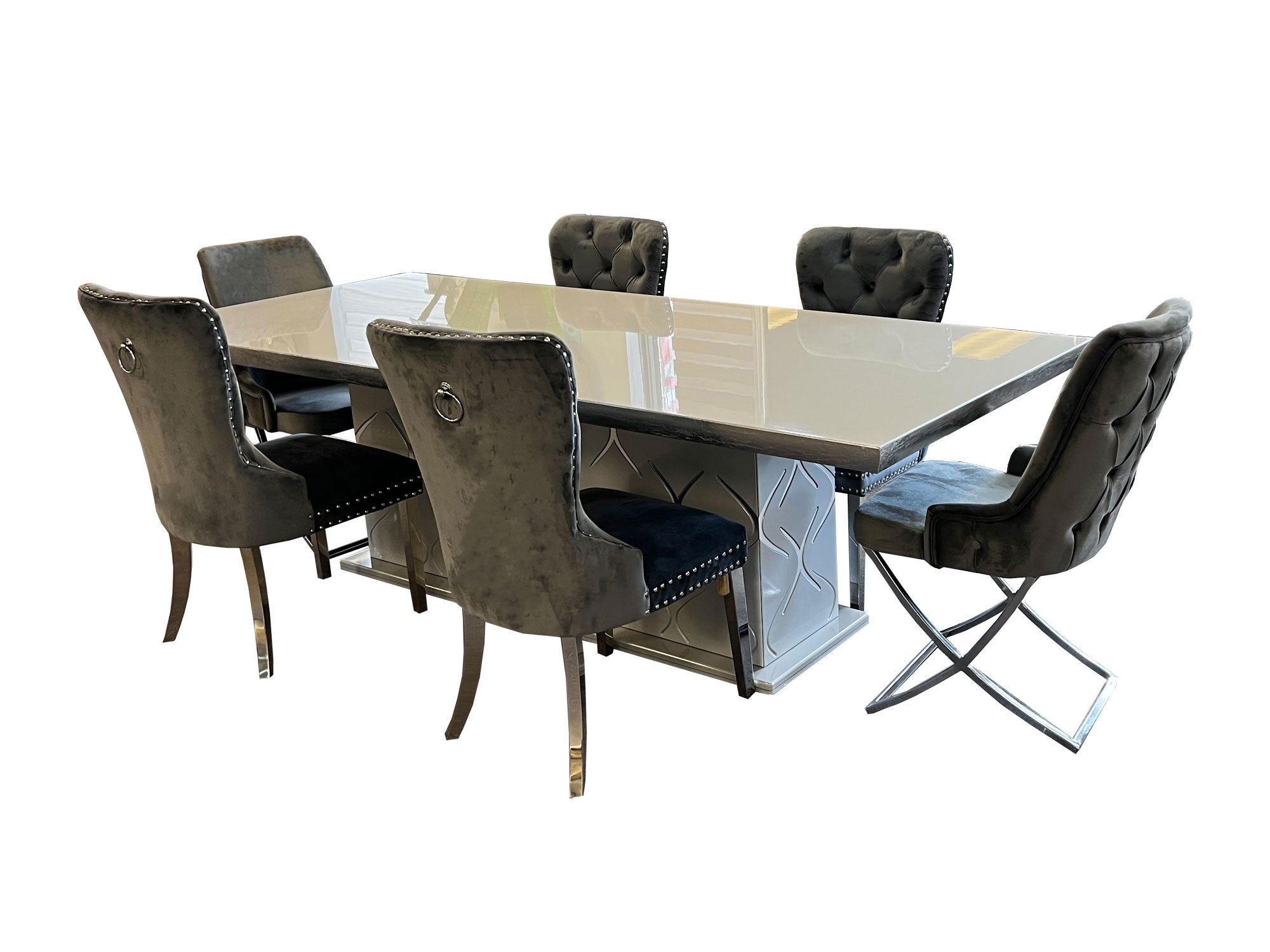 Napoli Venus 10 Person Dining Room Set – Istanbul Furniture - Home of Unique Turkish Furniture