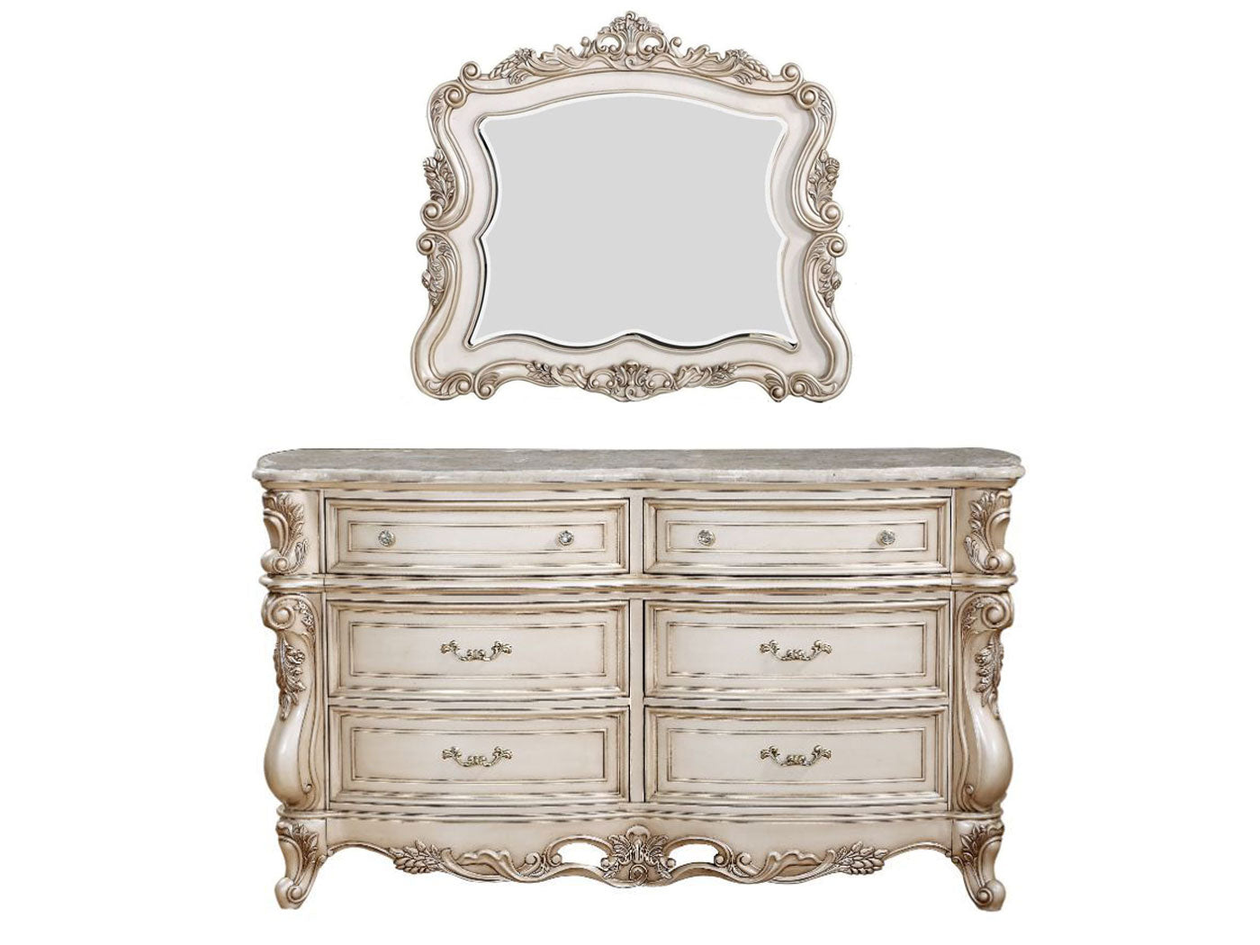 Gorsedd 72" Wide 6 Drawer Dresser With Mirror – Istanbul Furniture ...