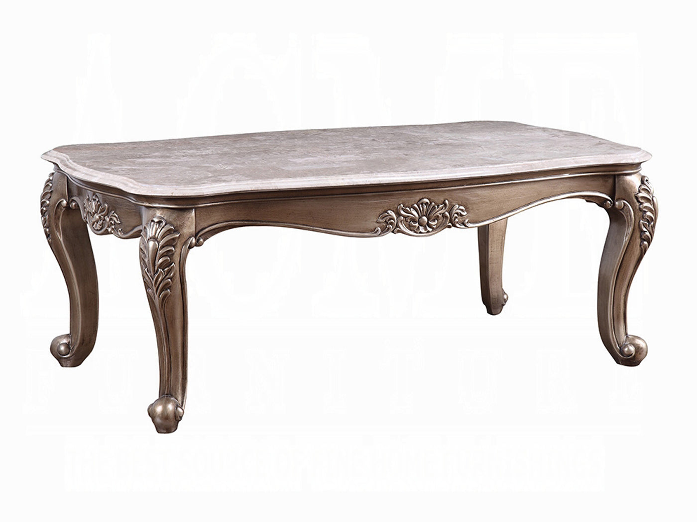 Jayceon 52" Wide Marble Top Rectangular Coffee Table – Istanbul ...