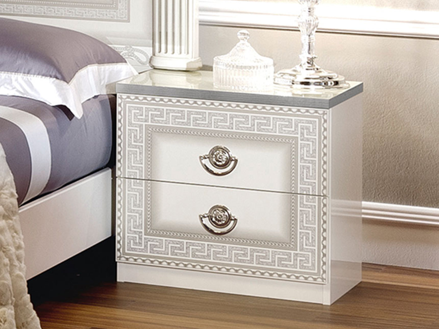 Aida 21" Tall 2 Drawer Nightstand – Istanbul Furniture - Home of Unique ...