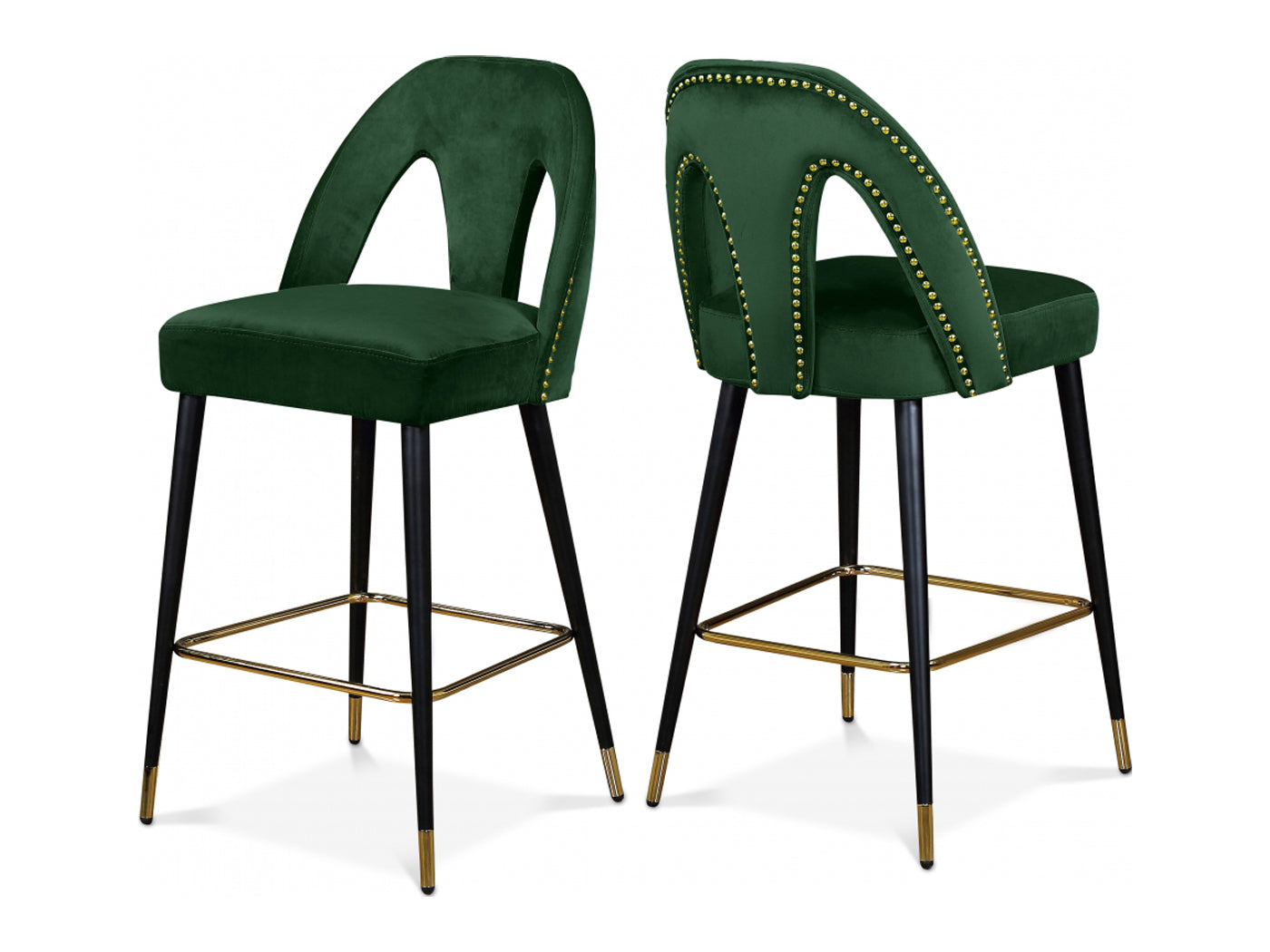 Akoya Velvet Bar Stool (Set of 2) – Istanbul Furniture - Home of Unique ...