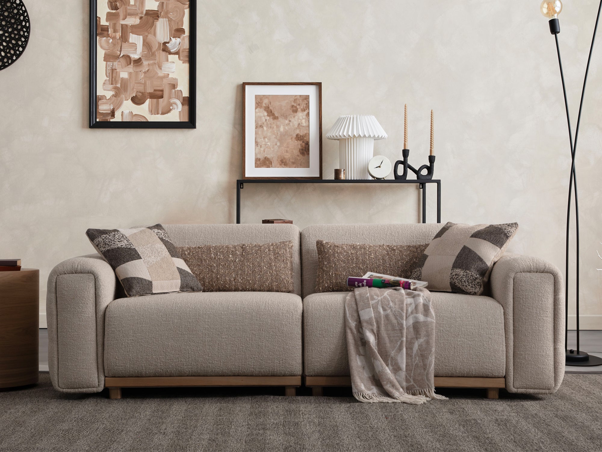 Neon Square Arm Modular Sofa – Istanbul Furniture - Home of Unique ...
