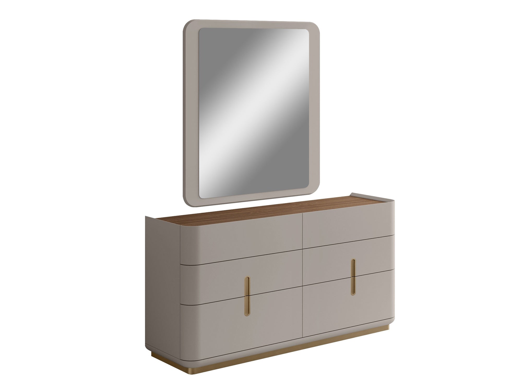 Aurelia 59" Wide 6 Drawer Dresser With Mirror – Istanbul Furniture ...
