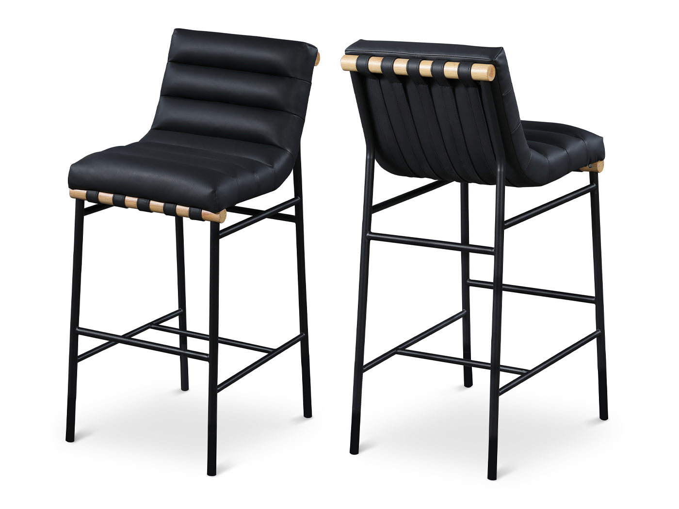 Burke Leather Bar Stool (Set of 2) – Istanbul Furniture - Home of ...