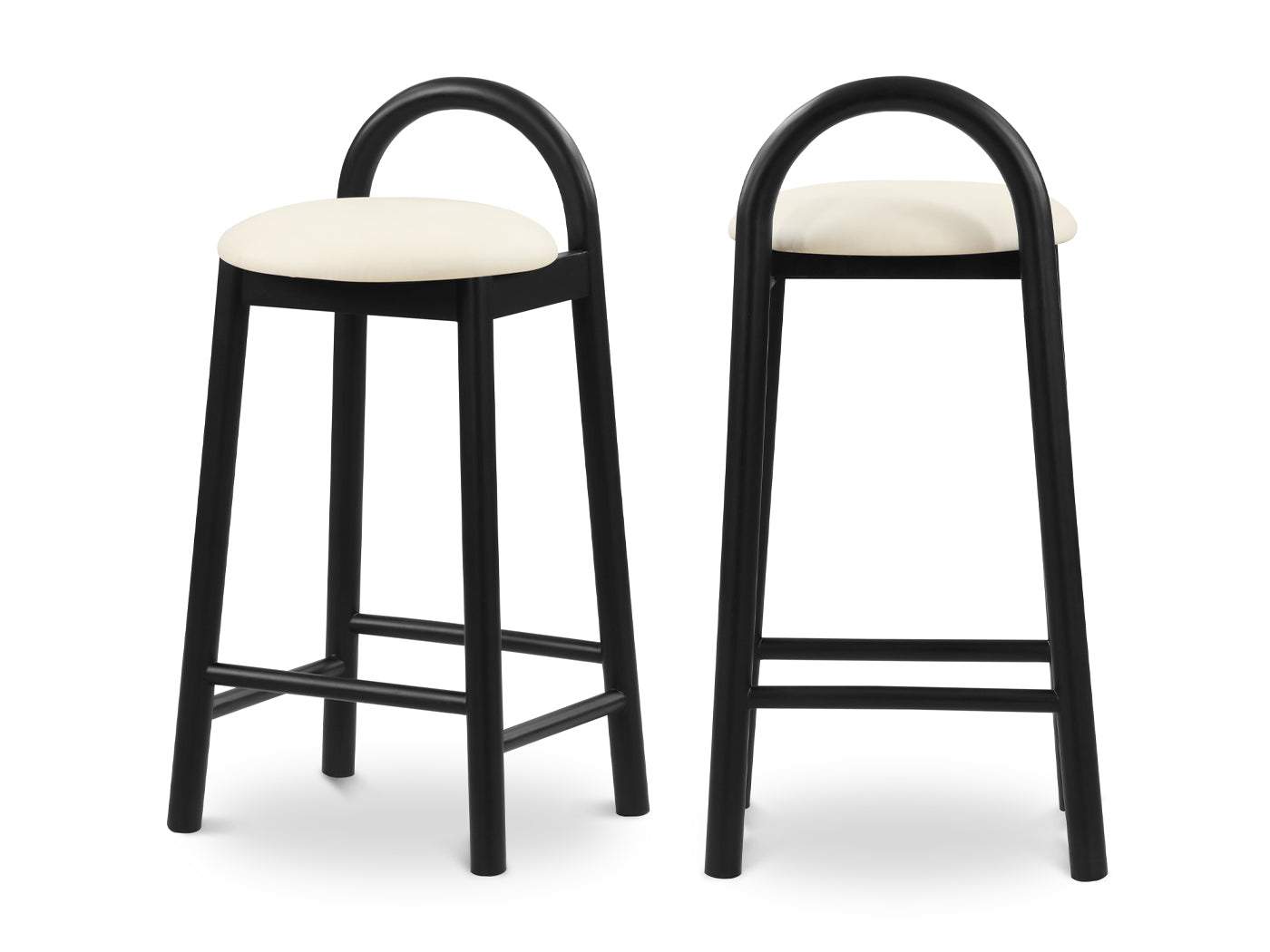 Calvin Faux Leather Bar Stool Black Leg (Set of 2) – Istanbul Furniture ...
