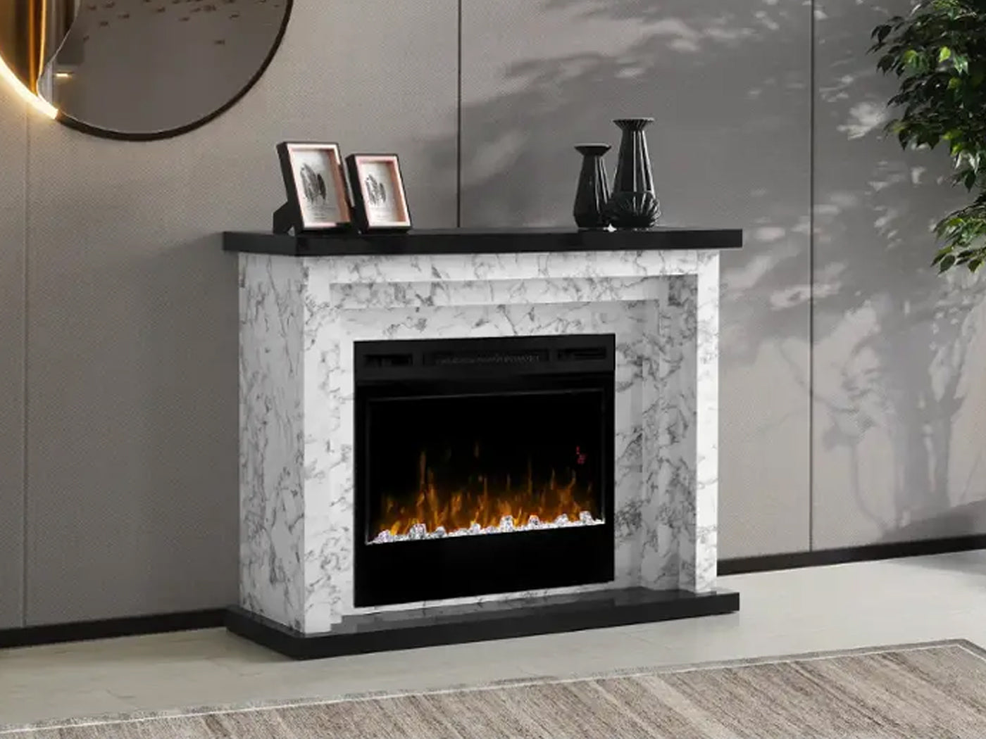Carrara Smart 44" Wide Electric Fireplace – Istanbul Furniture - Home ...