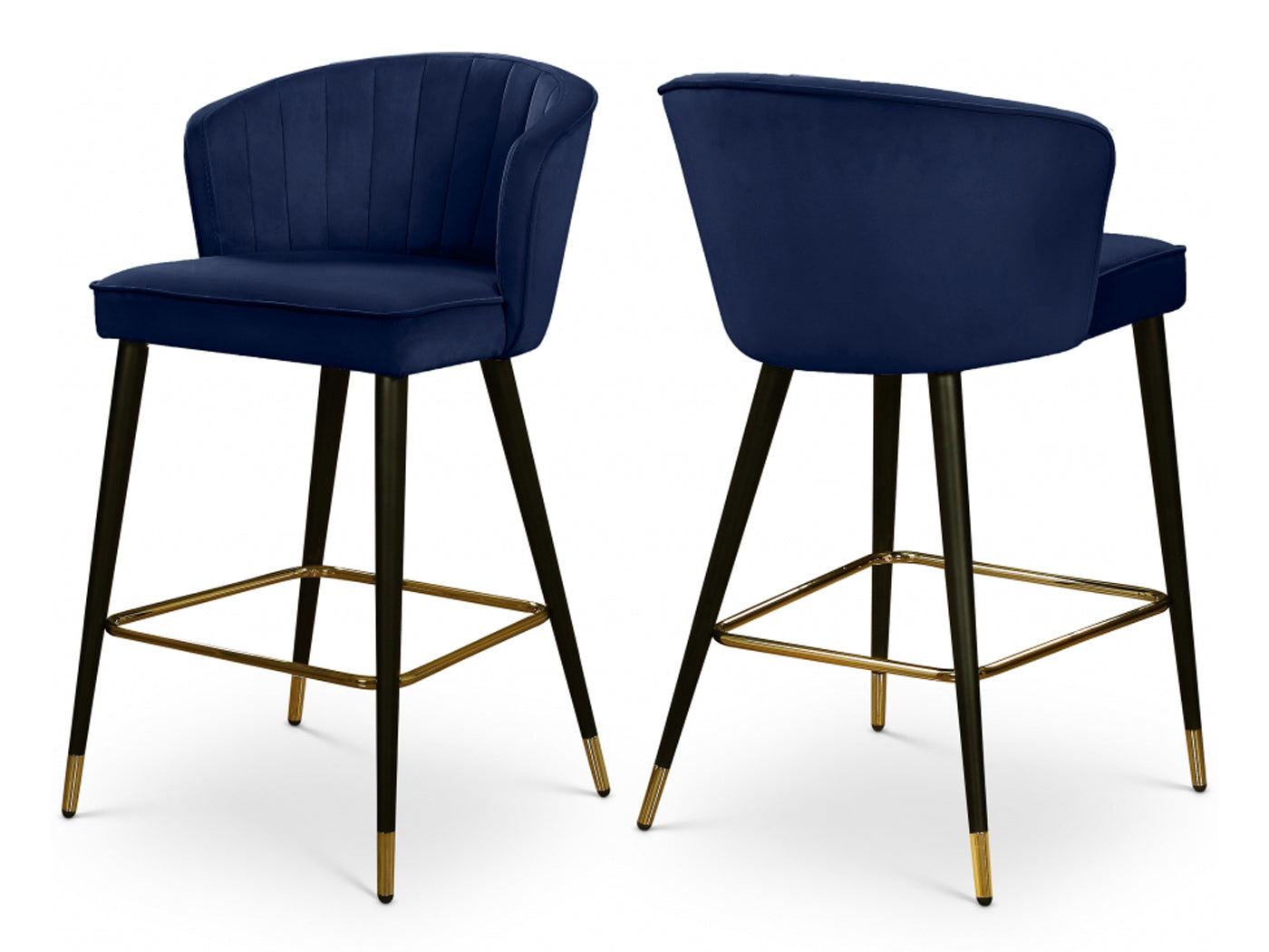 Cassie Velvet Bar Stool (Set of 2) – Istanbul Furniture - Home of ...