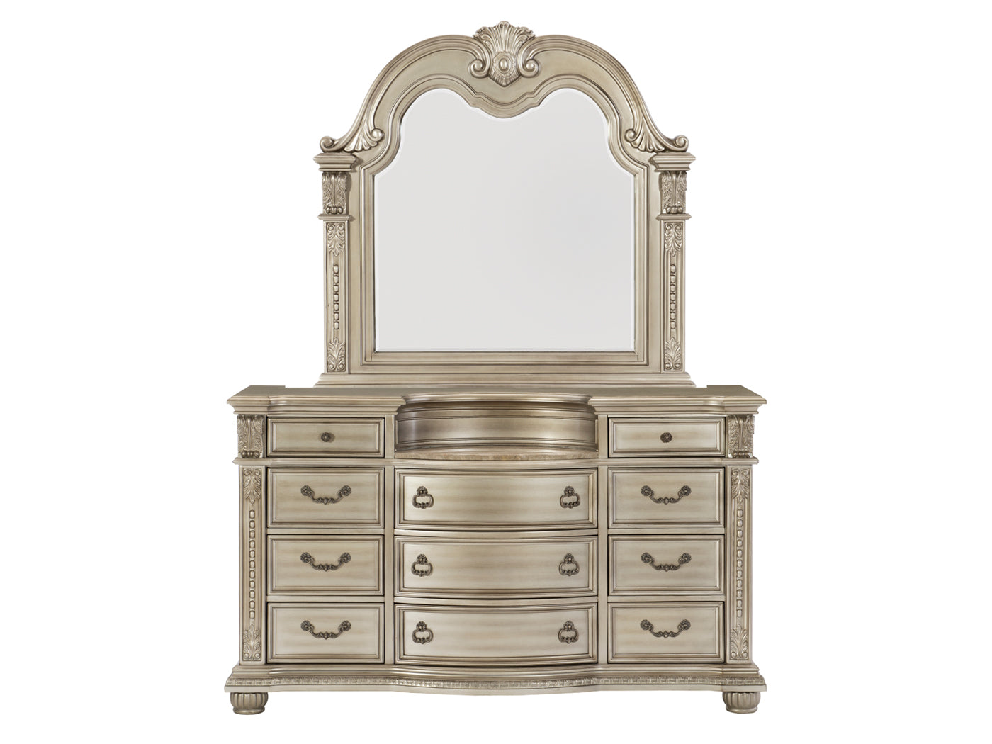 Cavalier 68.5" Wide 11 Drawer Dresser With Mirror – Istanbul Furniture ...