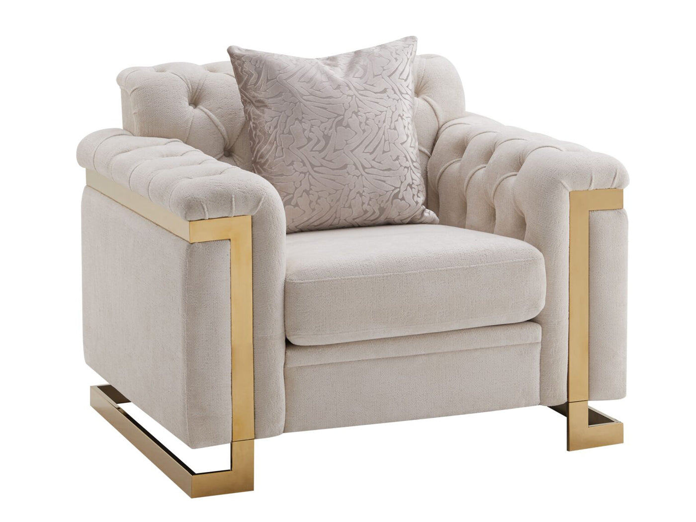 Chloe 42" Wide Tufted Armchair – Istanbul Furniture - Home of Unique ...