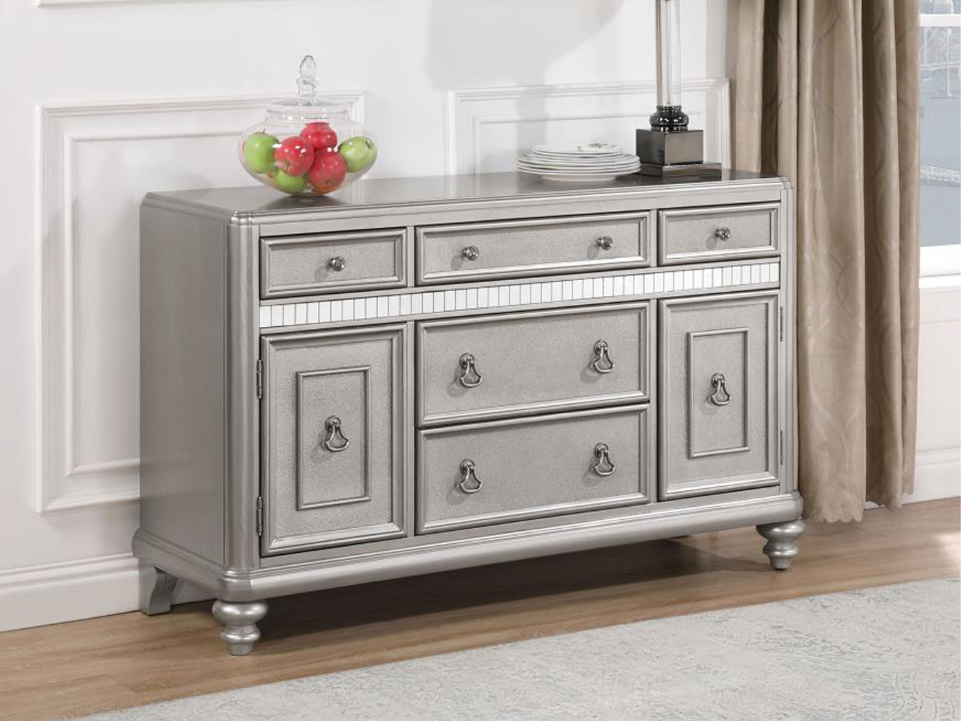 Bling Game 6 Person Extendable Dining Room Set – Istanbul Furniture ...