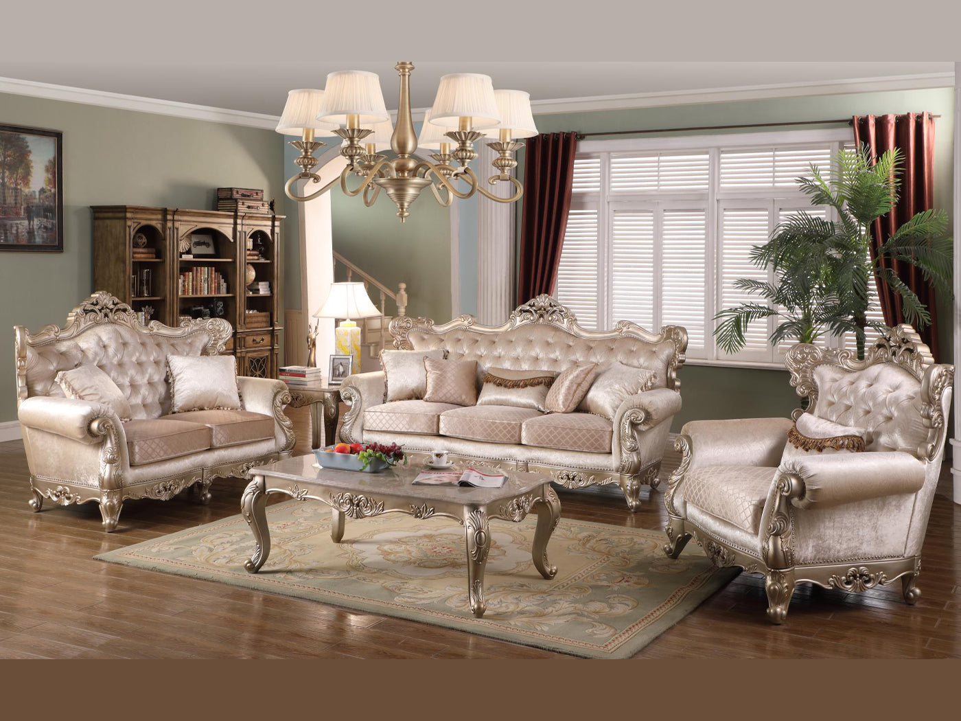 Emily Traditional Living Room Set – Istanbul Furniture - Home of Unique ...