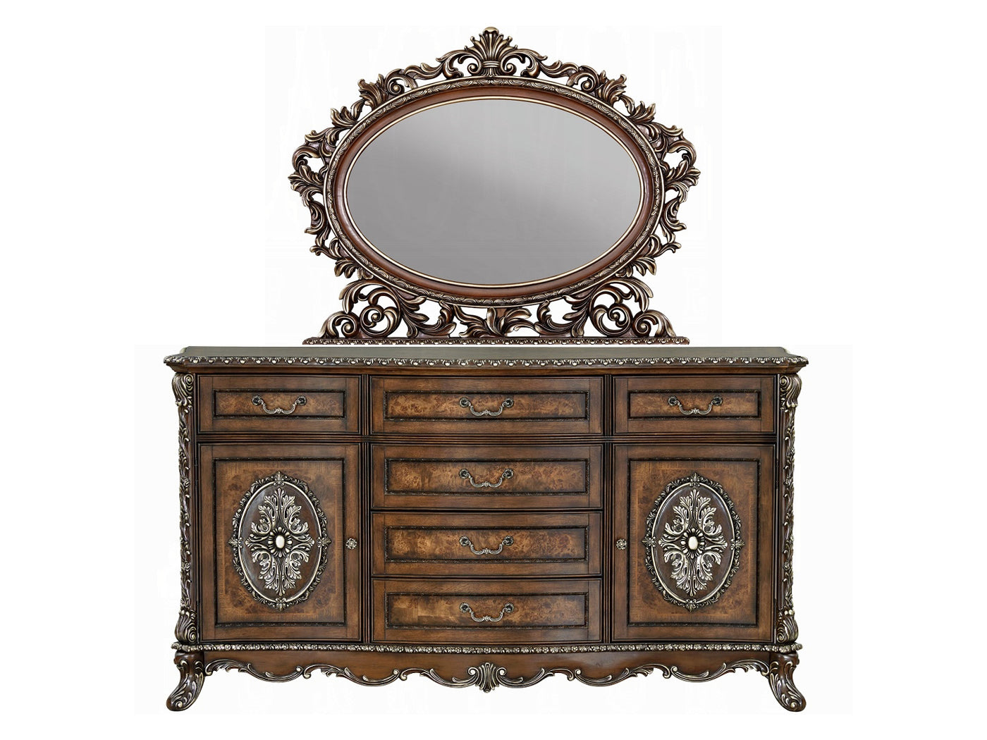 Devany 72" Wide 6 Drawer & 2 Door Dresser With Mirror – Istanbul ...