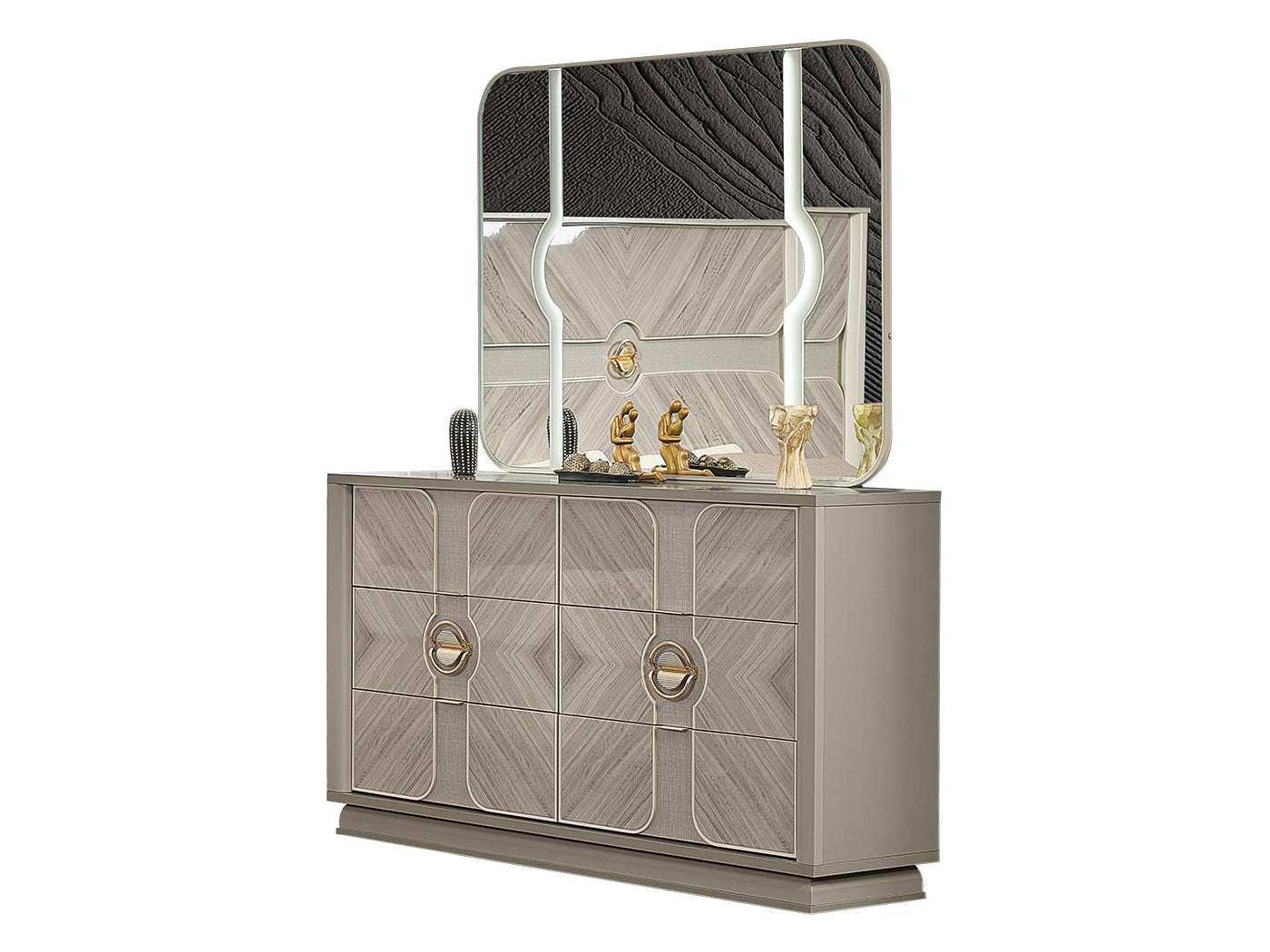 Eternity 6 Drawer Dresser With Mirror – Istanbul Furniture - Home of ...