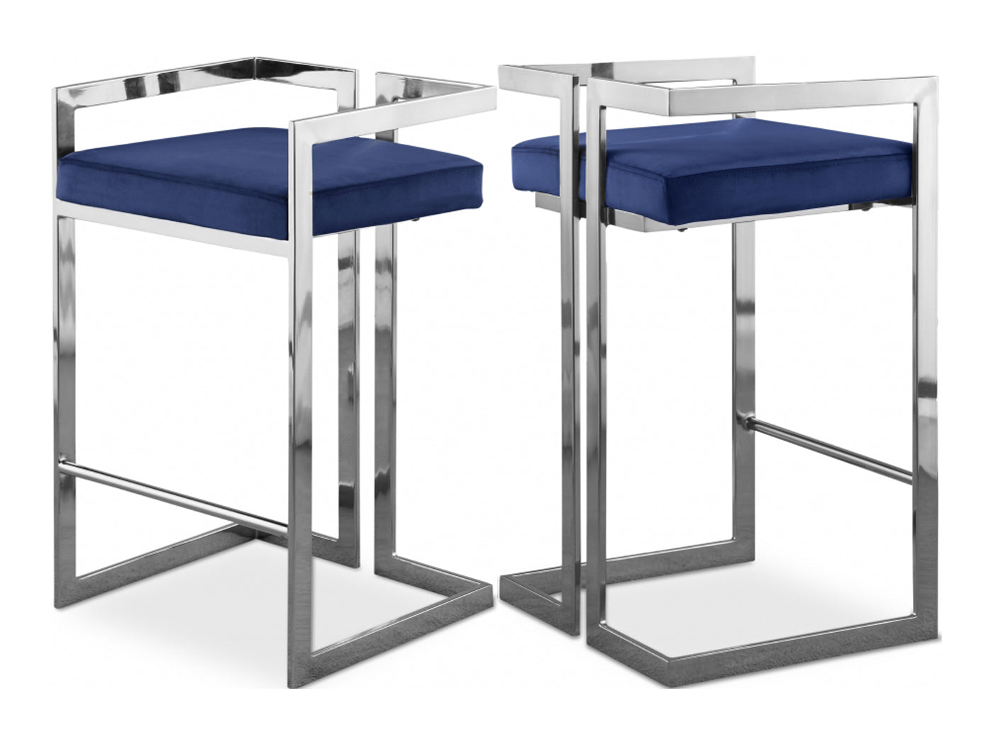 Ezra Velvet Bar Stool (Set of 2) – Istanbul Furniture - Home of Unique ...
