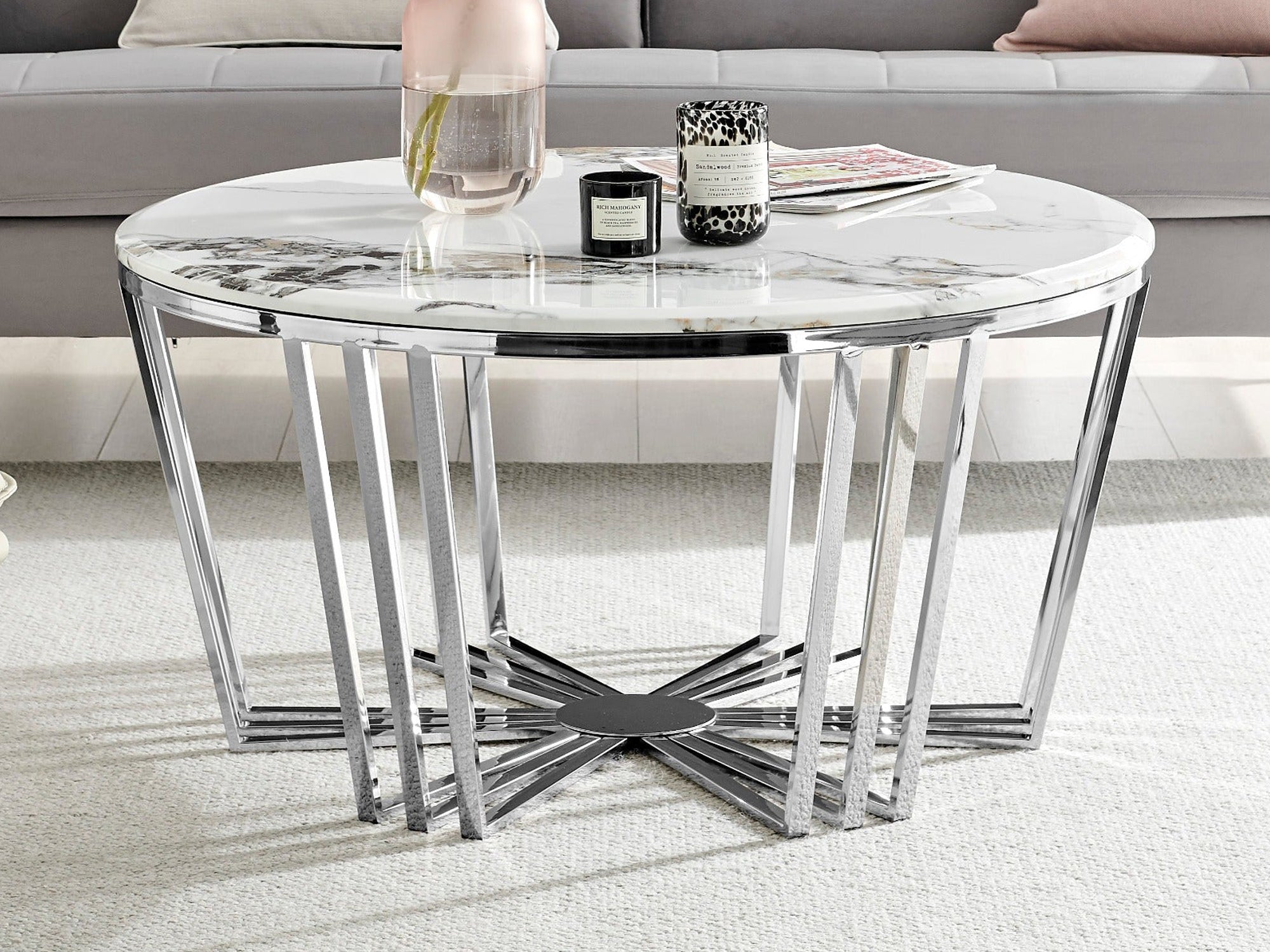 Lunar 35" Wide Coffee Table – Istanbul Furniture - Home of Unique ...