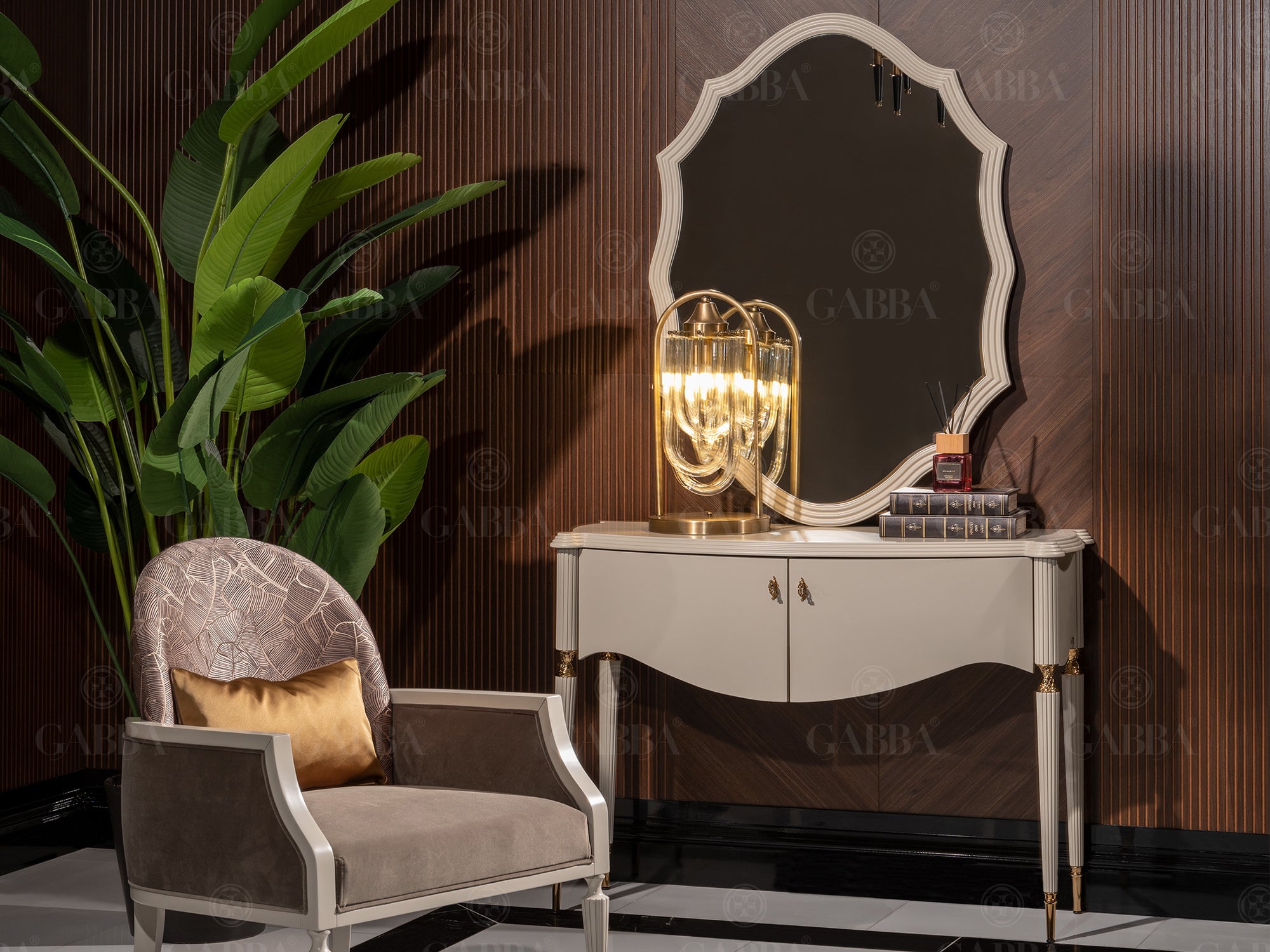 Monacoba 47" Wide Console Table With Mirror – Istanbul Furniture - Home ...
