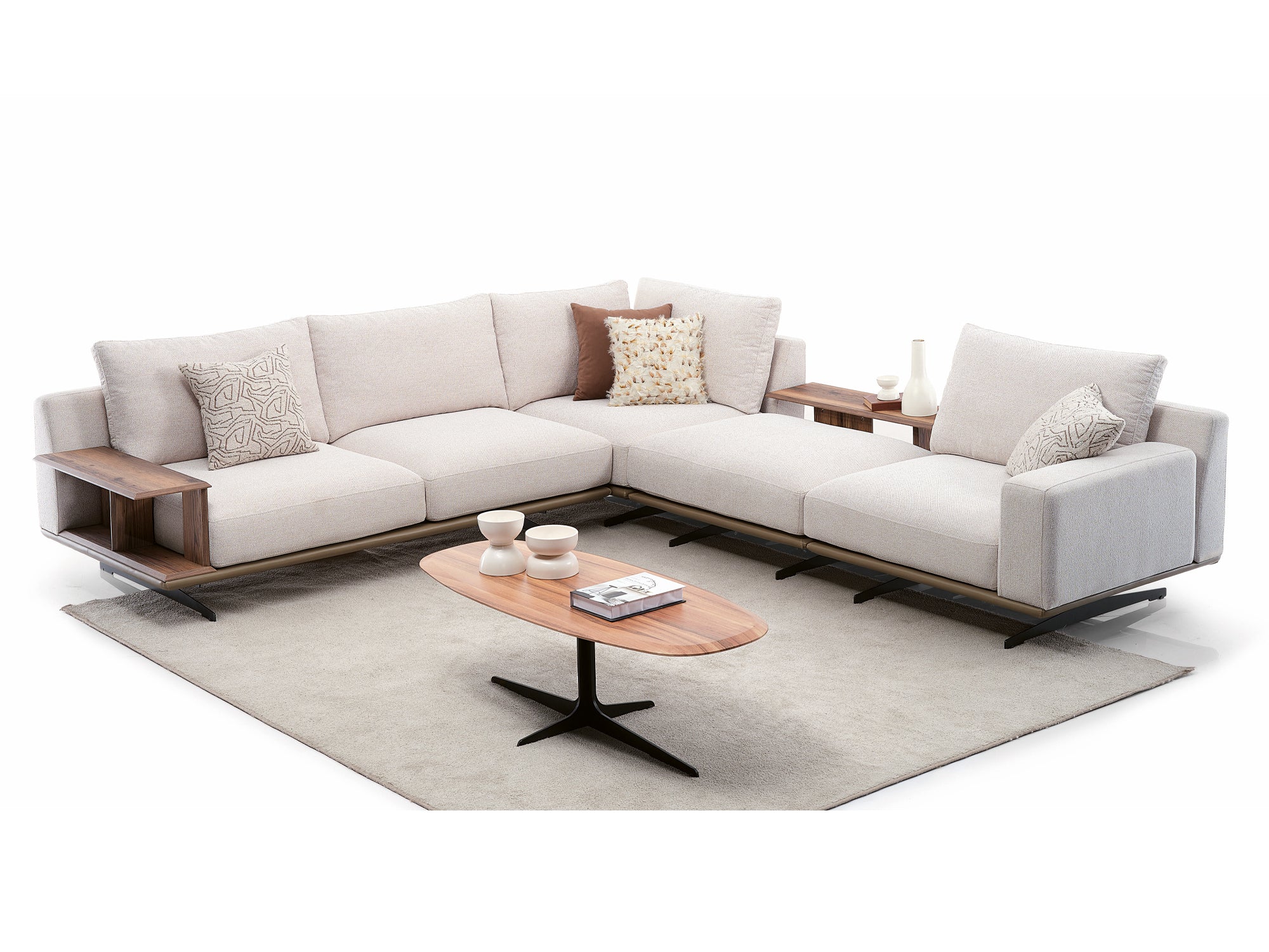 Gizal 122.5" / 118" Wide Modular Sectional – Istanbul Furniture - Home ...