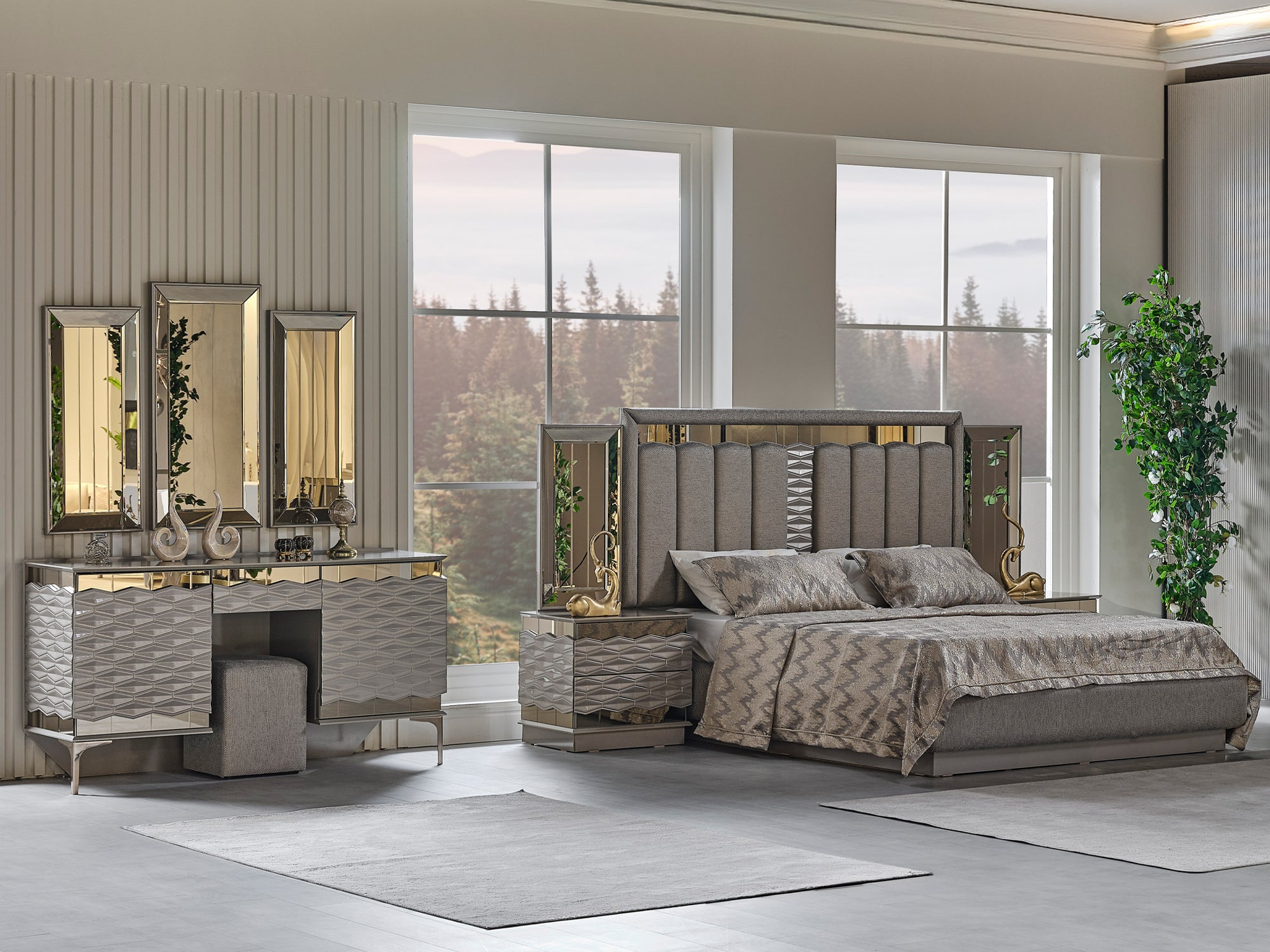 Gokce Storage Bedroom Set – Istanbul Furniture - Home of Unique Turkish ...