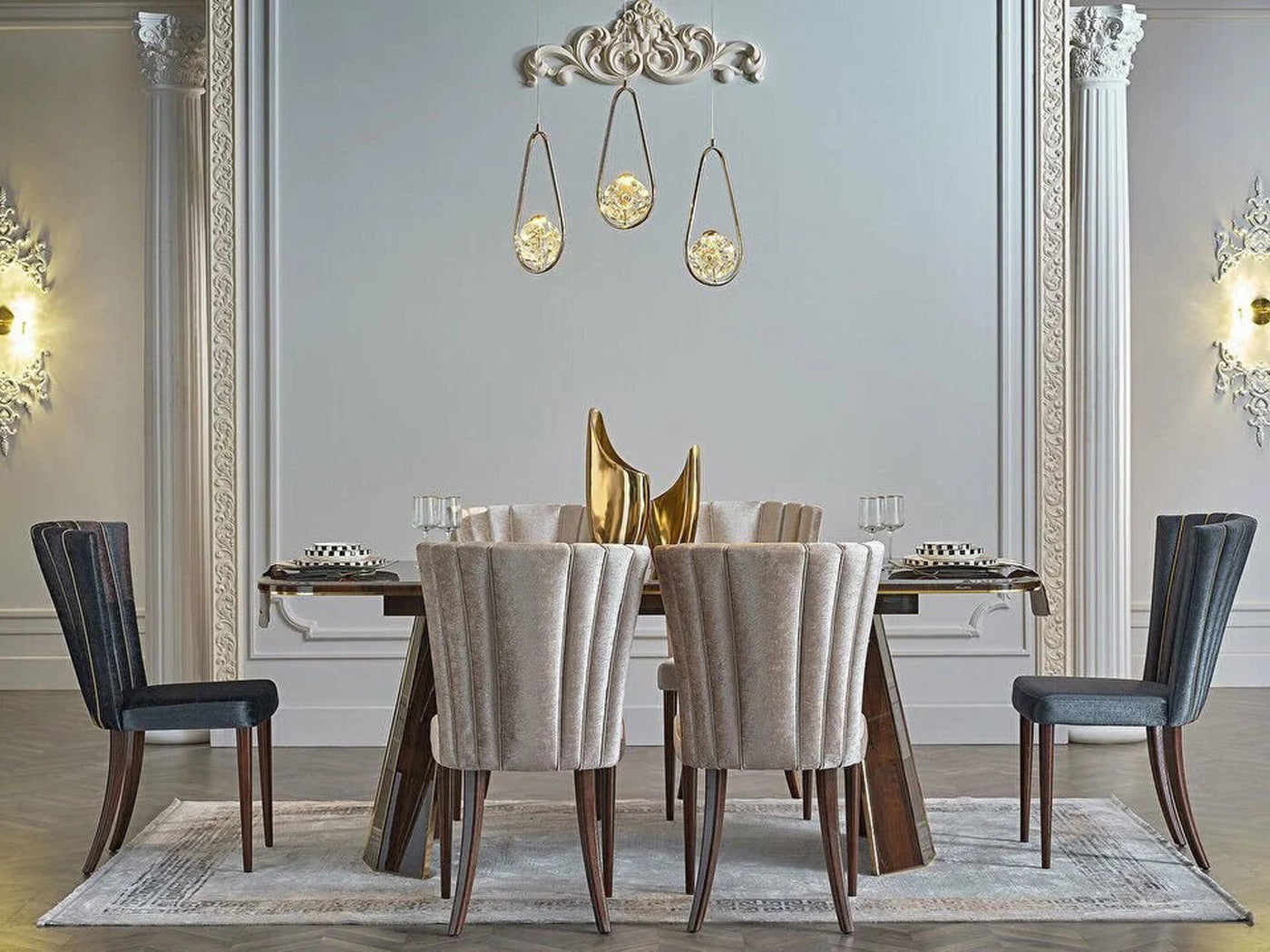 Plaza Dining Room Set – Istanbul Furniture - Home of Unique Turkish ...