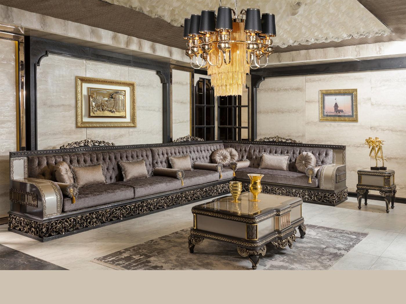 Imparator Traditional Sectional – Istanbul Furniture - Home of Unique ...
