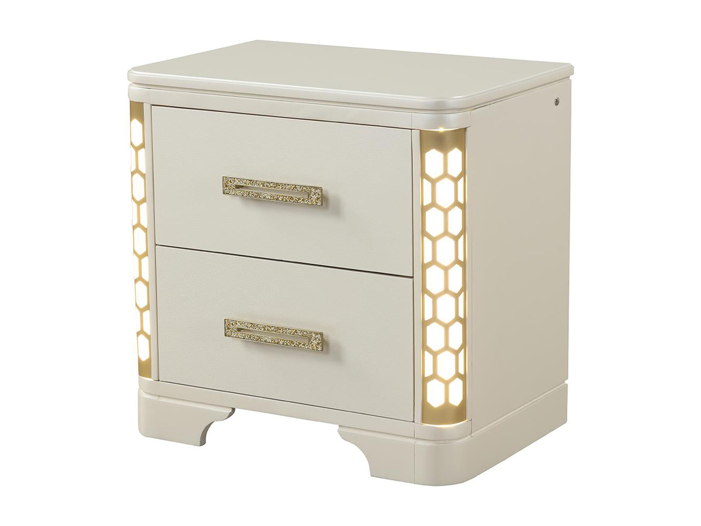 Jasmine 26.5" Tall 2 Drawer Nightstand – Istanbul Furniture - Home of ...