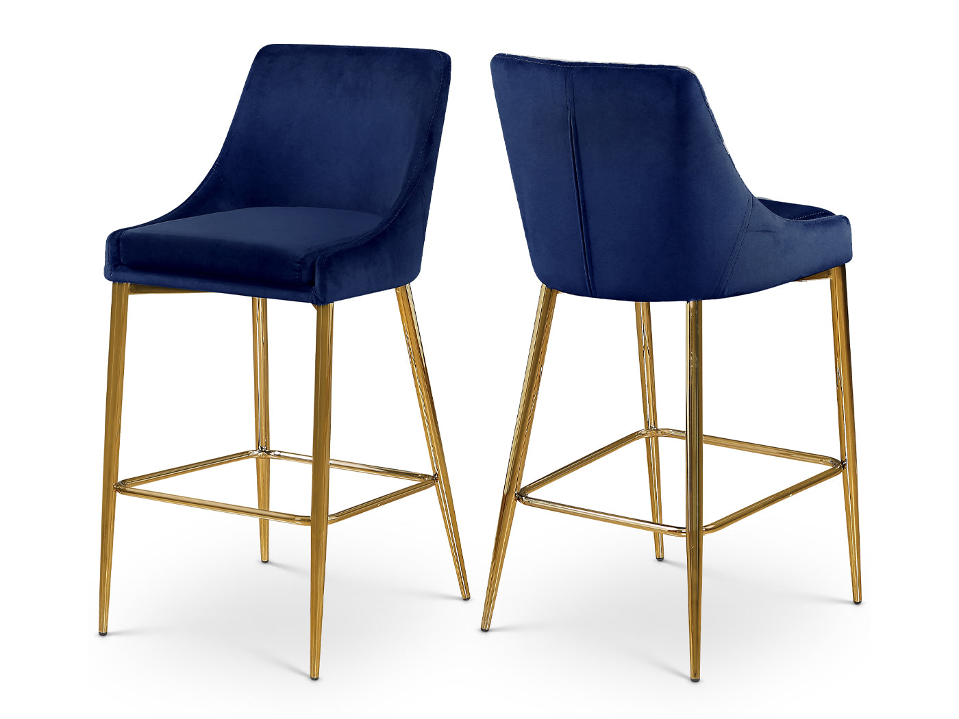 Karina Velvet Bar Stool (Set of 2) – Istanbul Furniture - Home of ...