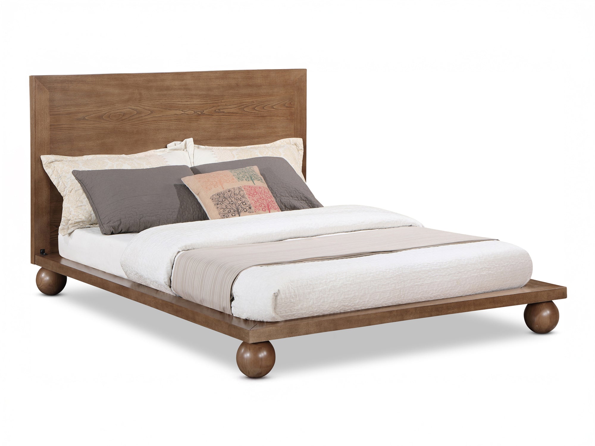 Kent Ash Wood Platform Bed – Istanbul Furniture - Home of Unique ...