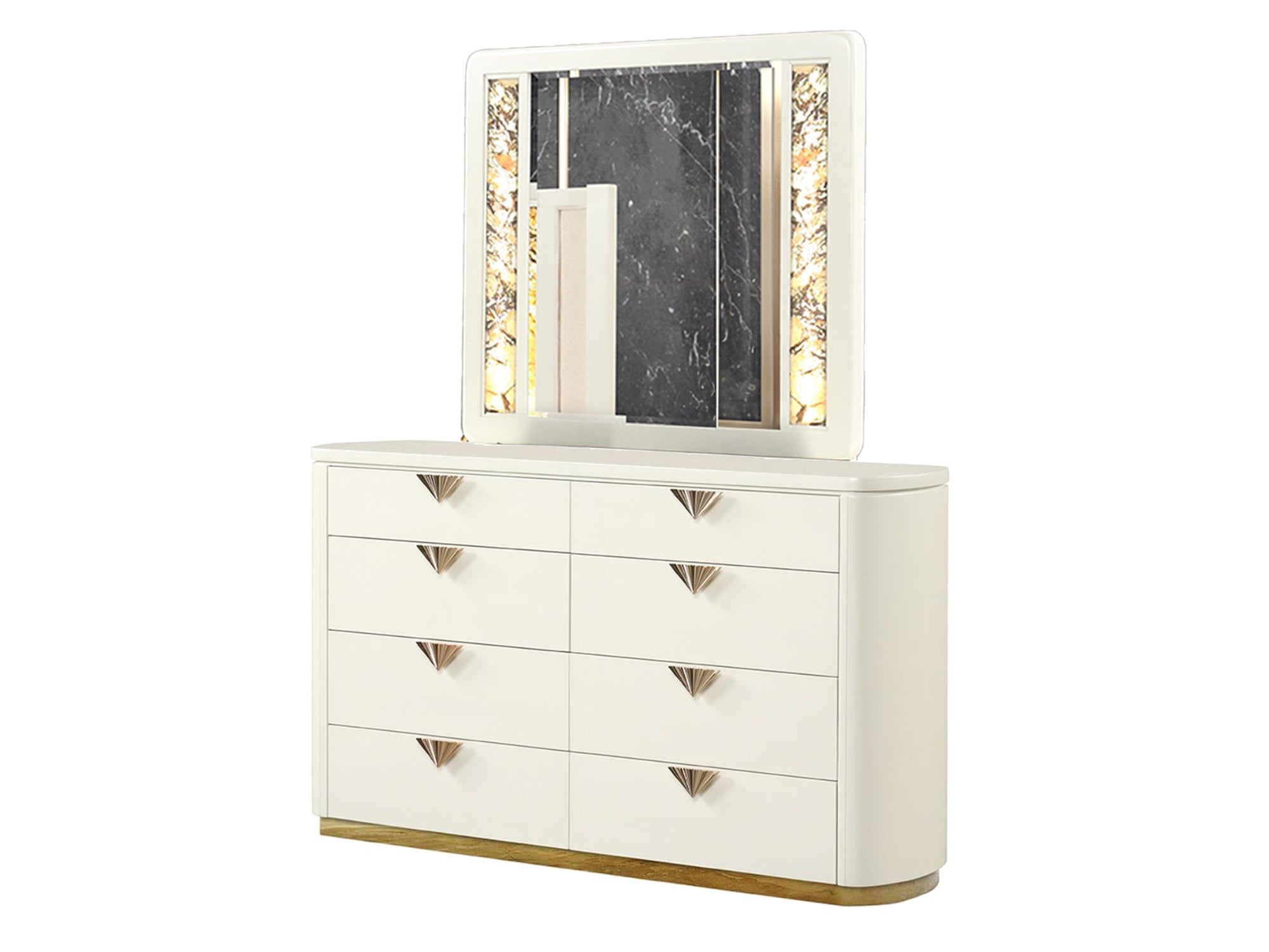 La Pierre 8 Drawer Dresser With Mirror – Istanbul Furniture - Home of ...