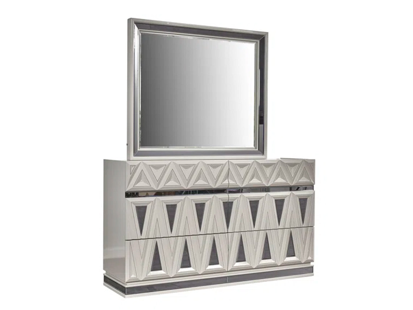 Lavita 62" Wide 6 Drawer Dresser With Mirror – Istanbul Furniture ...