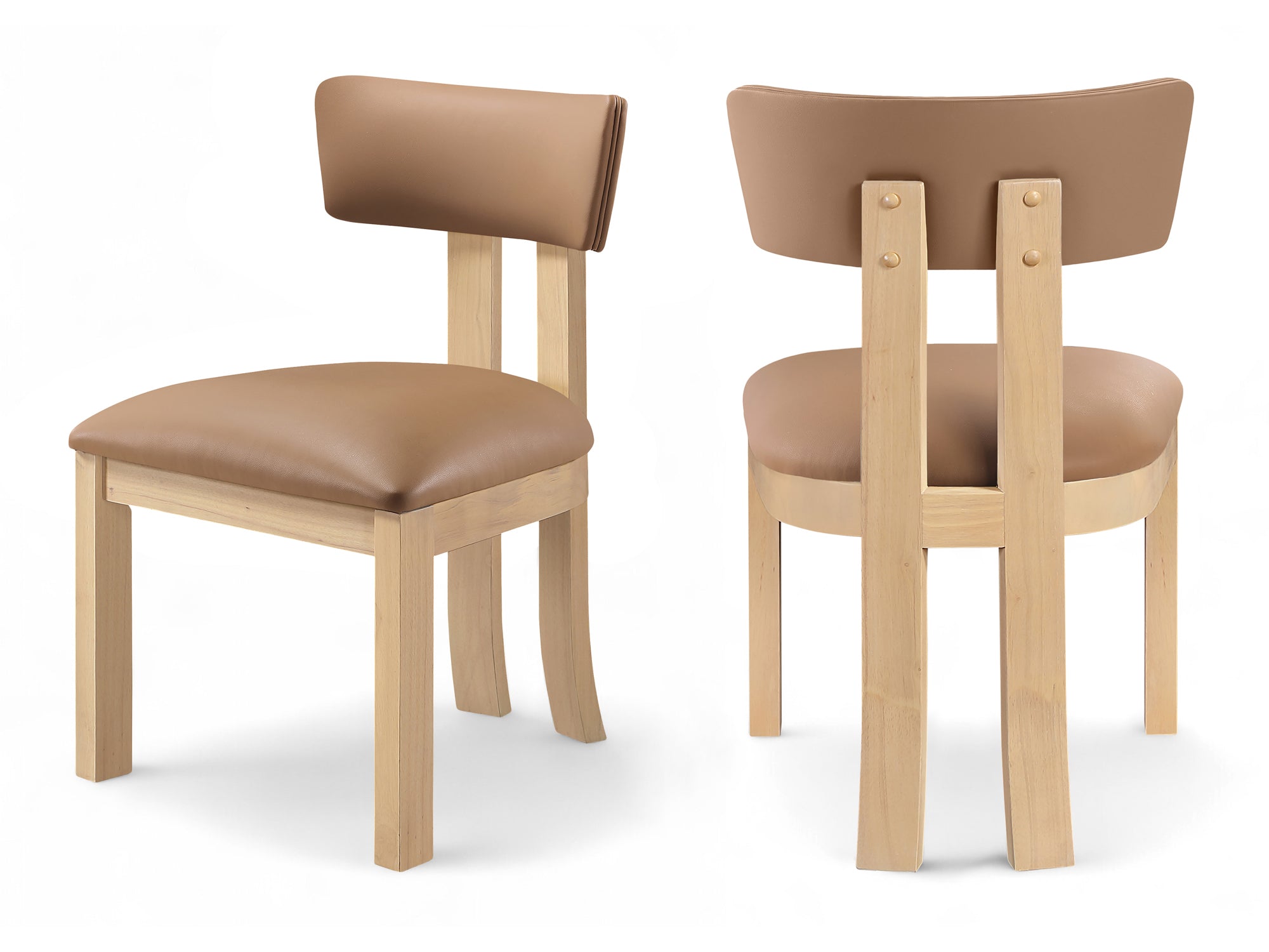 Lavrin 21.2" Wide Vegan Leather Dining Side Chair (Set of 2) – Istanbul ...