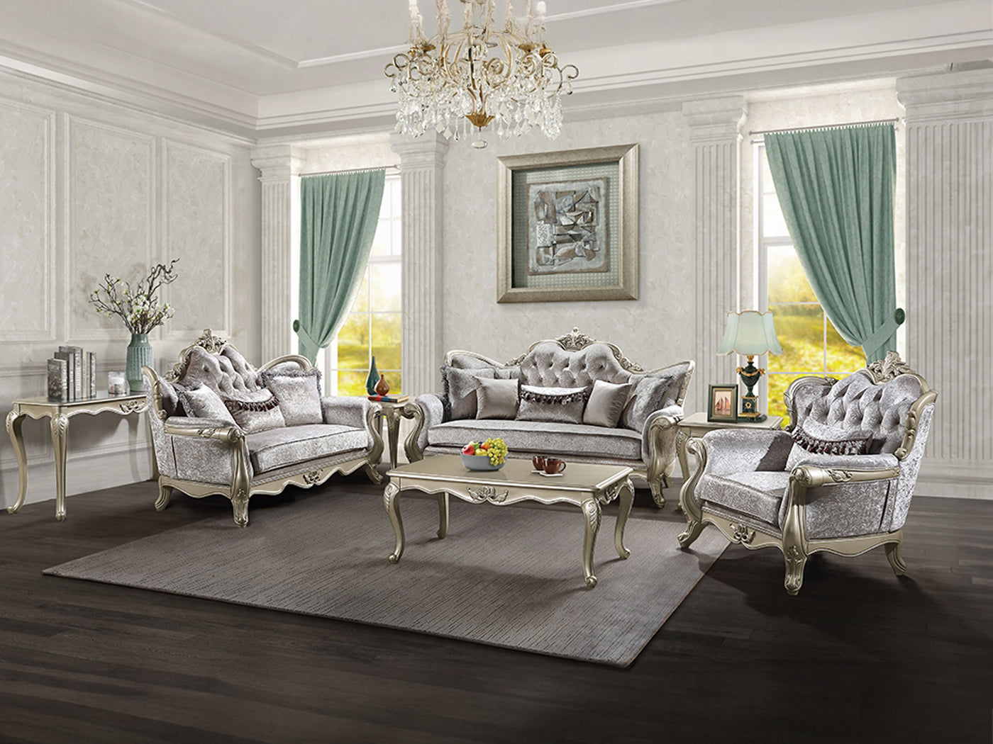 Libertee Traditional Living Room Set – Istanbul Furniture - Home of ...