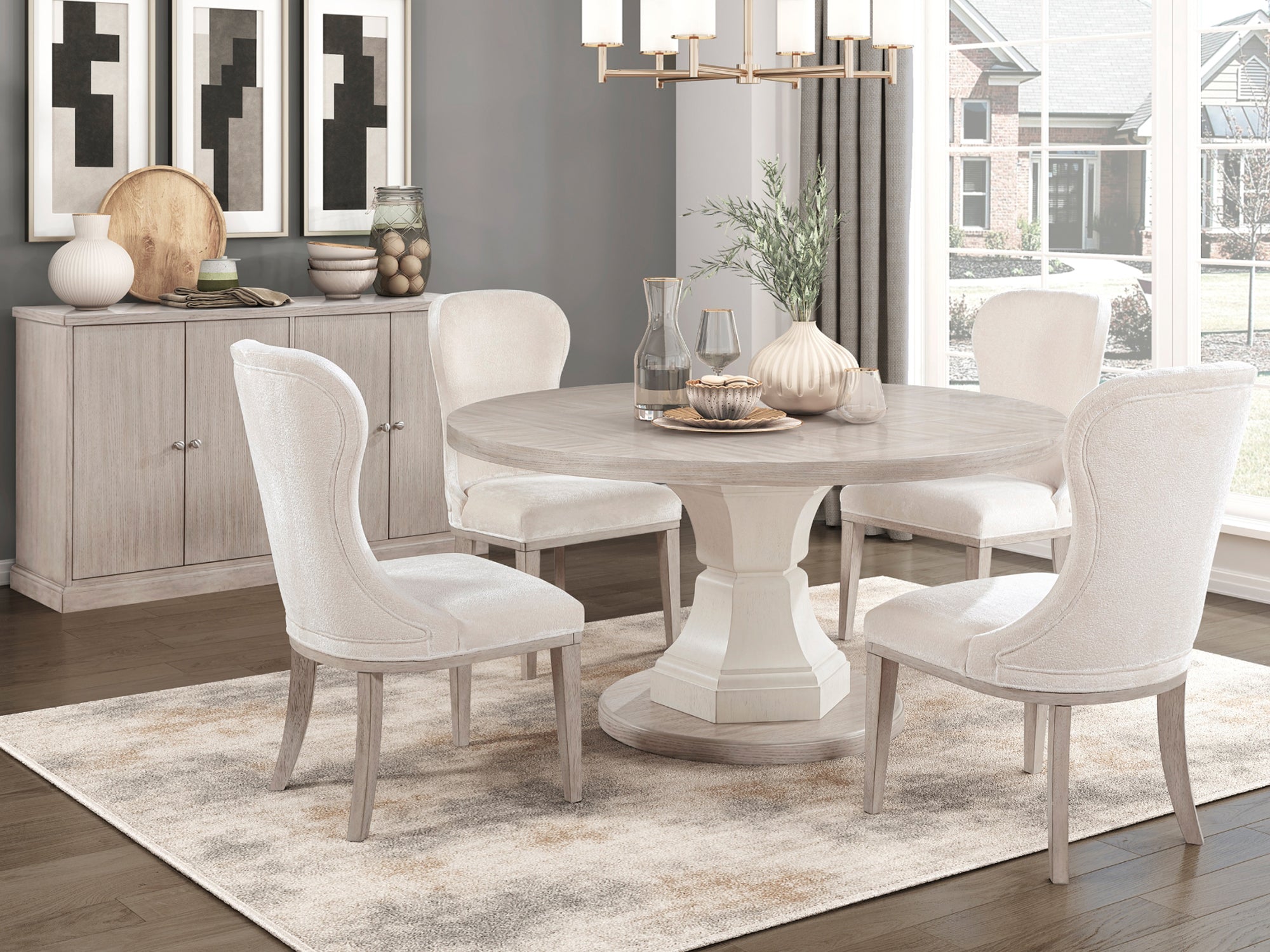 Lofton 6018 4-6 Person Dining Room Set – Istanbul Furniture - Home of ...