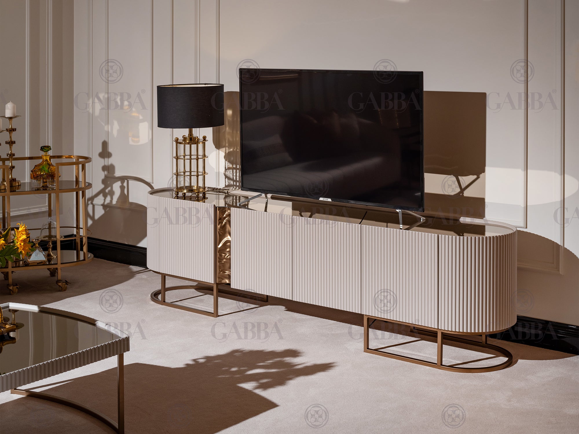 Lyon 96" Wide TV Stand – Istanbul Furniture - Home of Unique Turkish ...