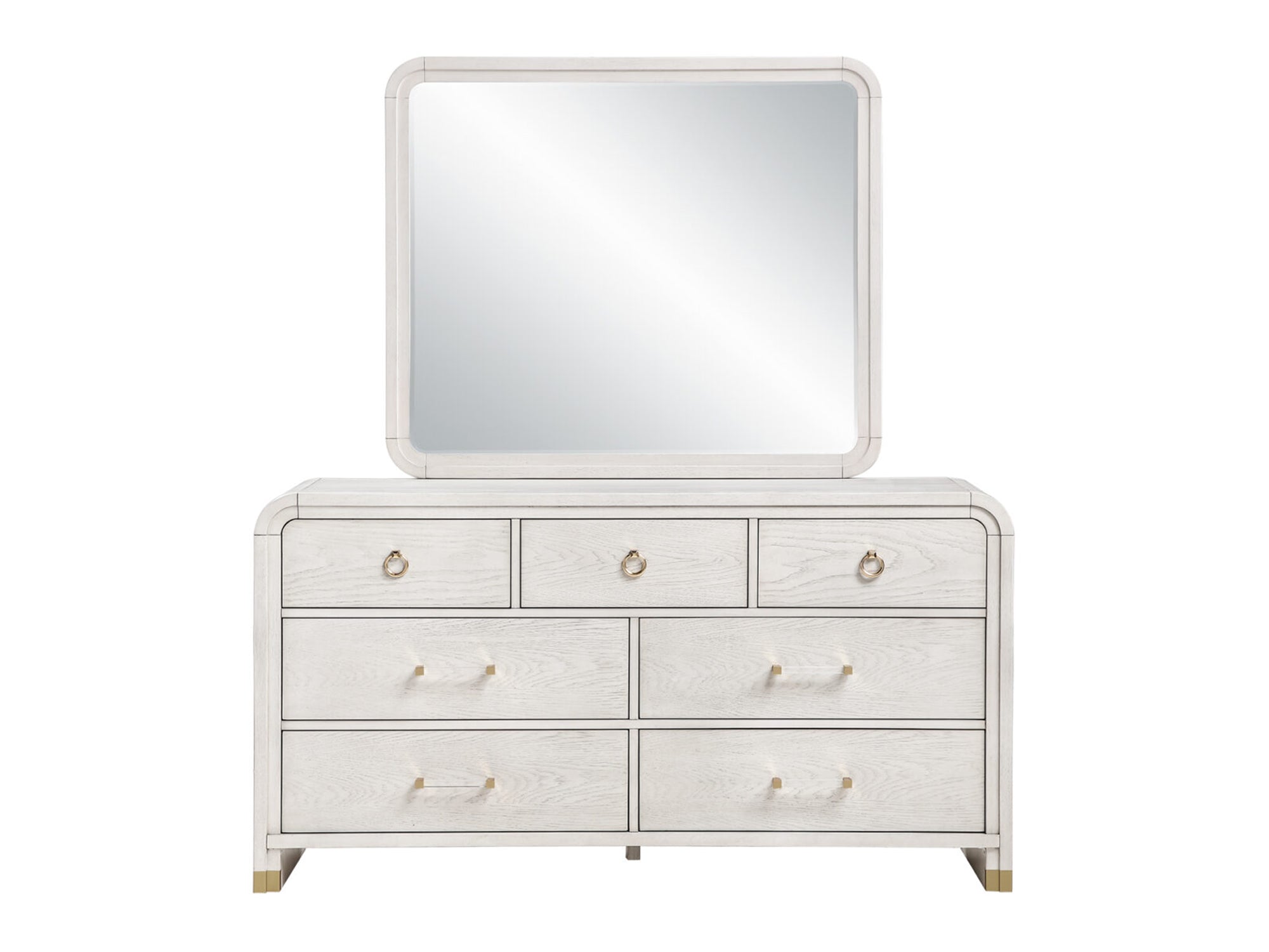 Malmo 68" Wide 7 Drawer Dresser With Mirror – Istanbul Furniture - Home ...