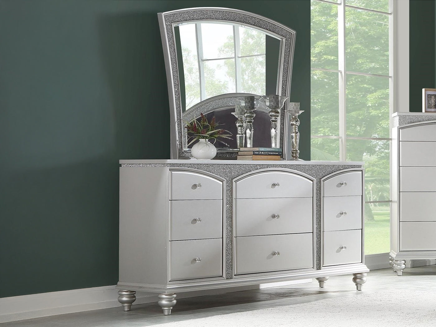 Maverick 68" Wide 9 Drawer Dresser With Mirror – Istanbul Furniture ...