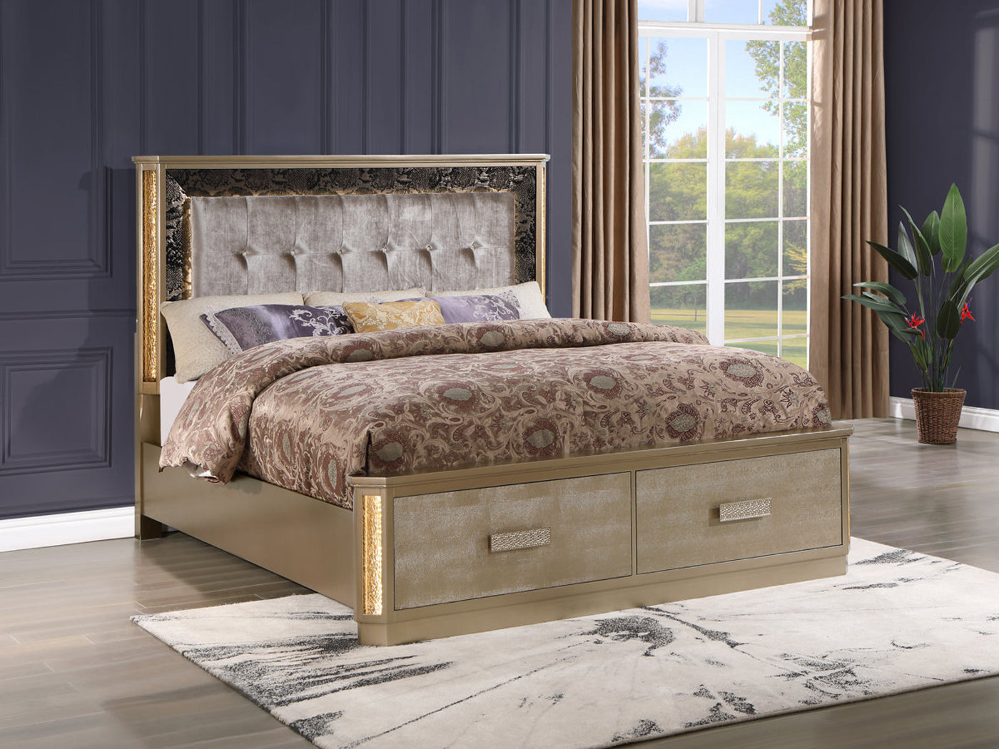 Medusa Platform Bed – Istanbul Furniture - Home of Unique Turkish Furniture