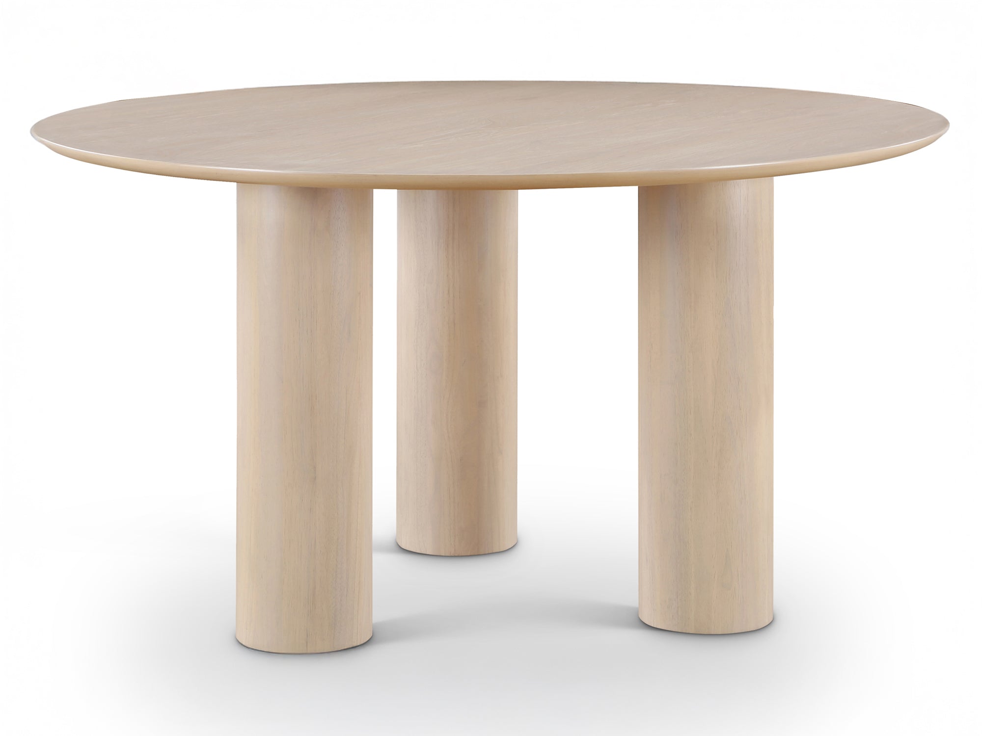 Colosseum 54" Wide Oak Veneer 4-6 Person Round Dining Table – Istanbul ...
