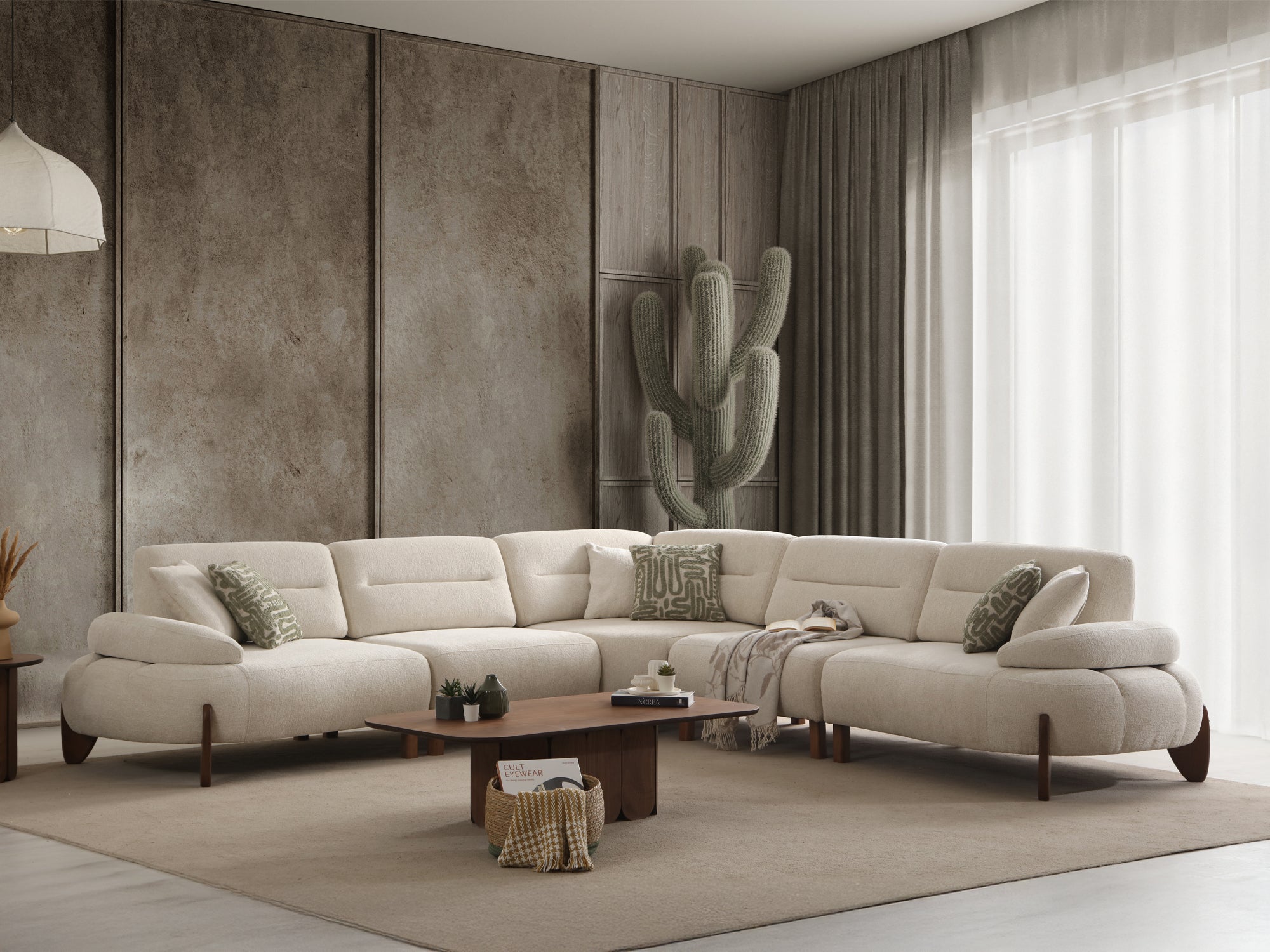 Prada Mobti 126" / 126" Wide Modular Extendable Sectional – Istanbul ...