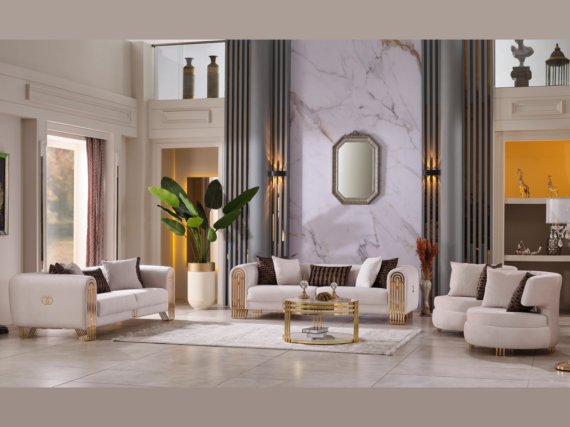 Monaco Living Room Set – Istanbul Furniture - Home of Unique Turkish ...