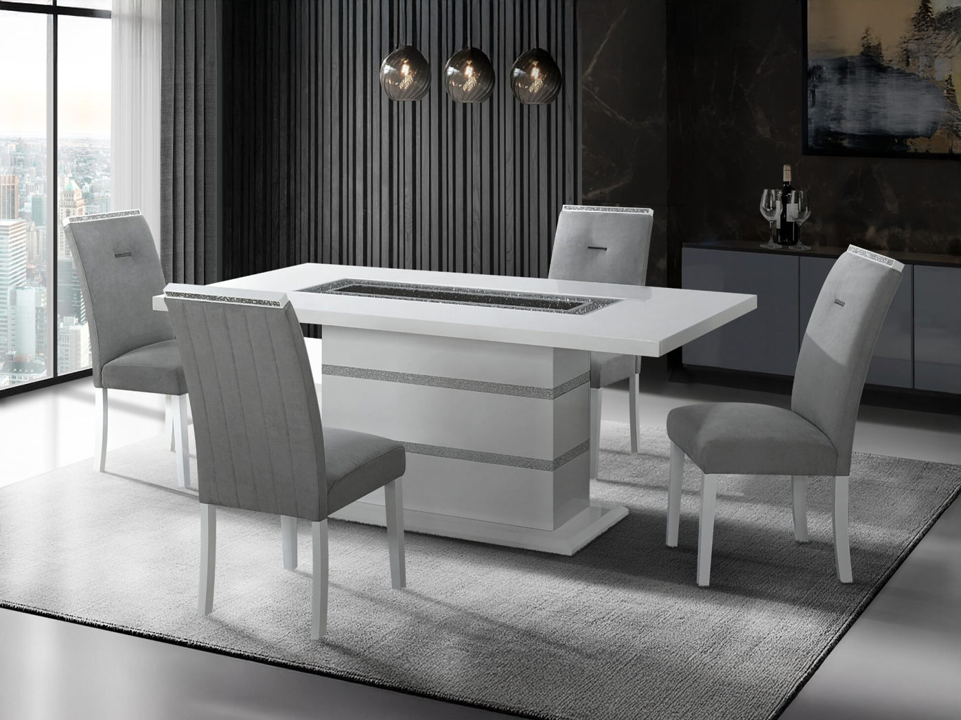 Monaco Glo 6 Person Dining Room Set – Istanbul Furniture - Home of ...