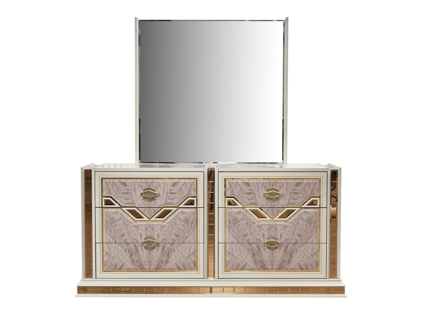Omari 65" Wide 6 Drawer Dresser With Mirror – Istanbul Furniture - Home ...
