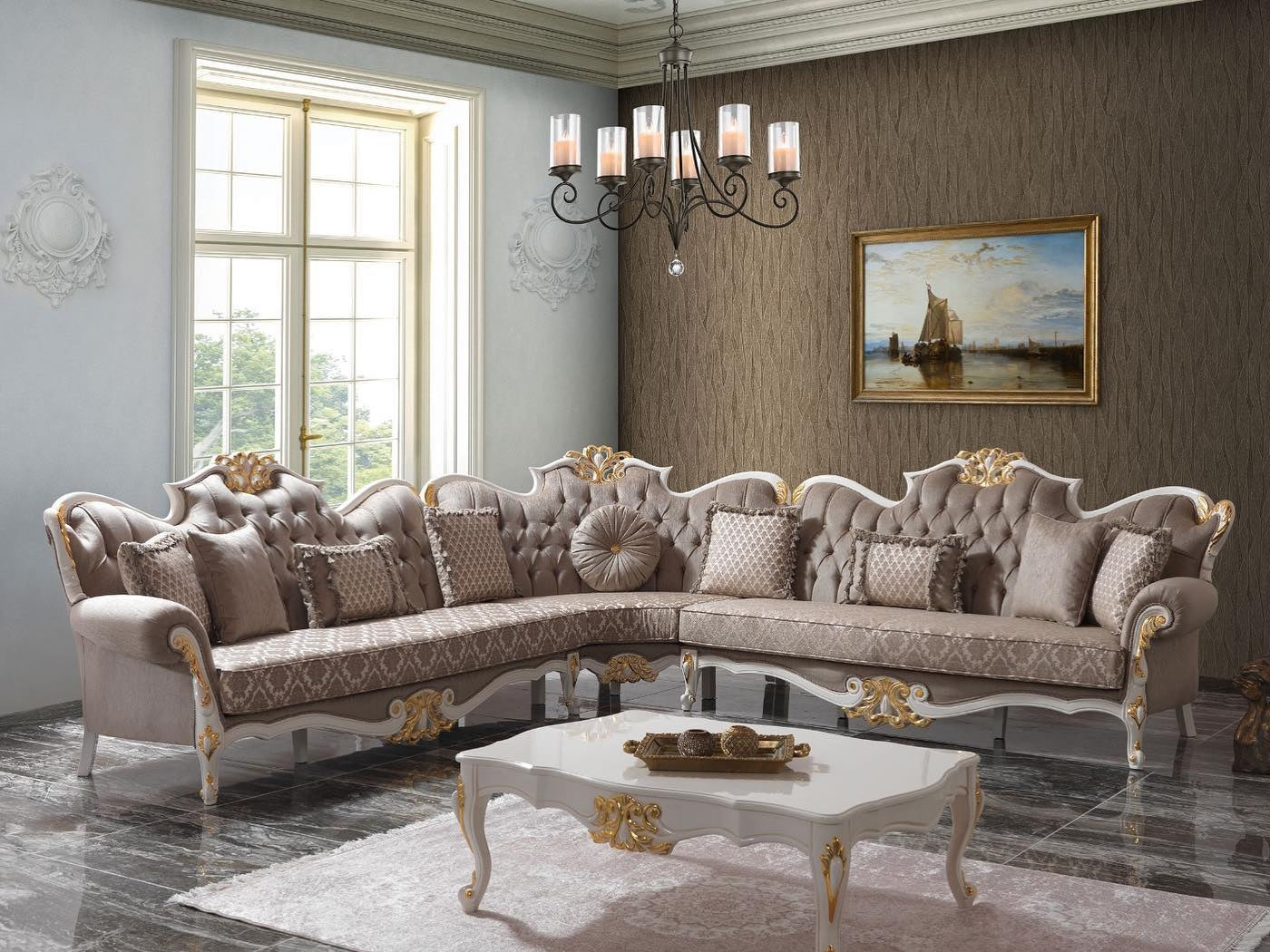 Orkide Traditional Sectional – Istanbul Furniture - Home of Unique ...