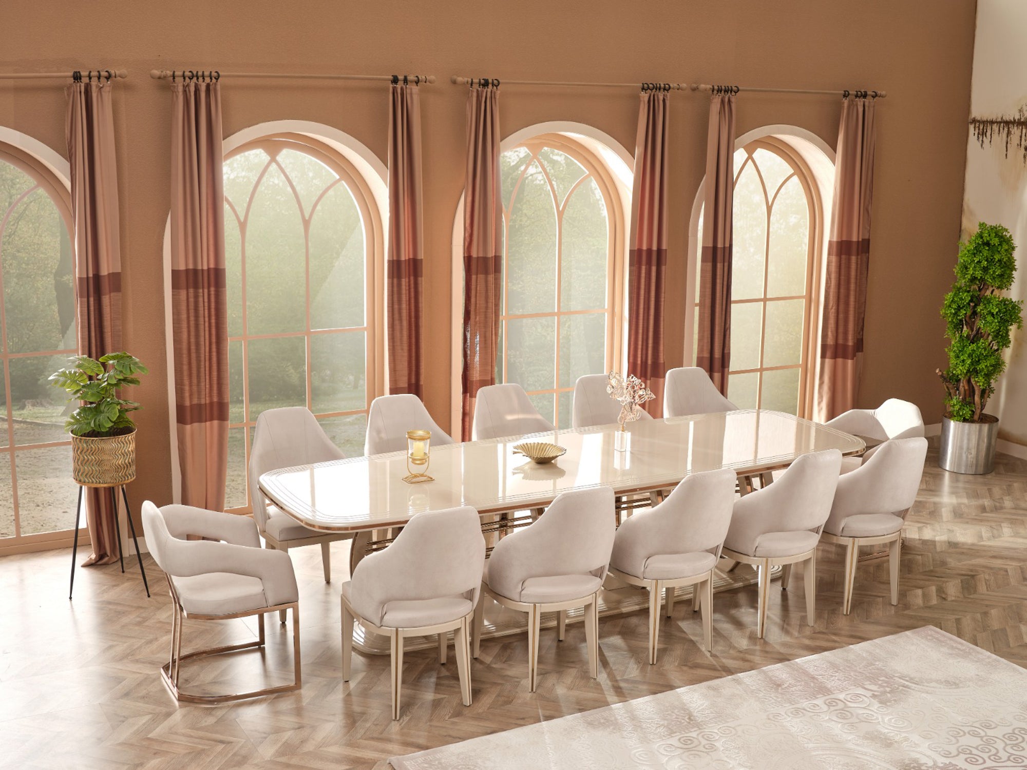 Paris 12 Person Dining Room Set – Istanbul Furniture - Home of Unique ...