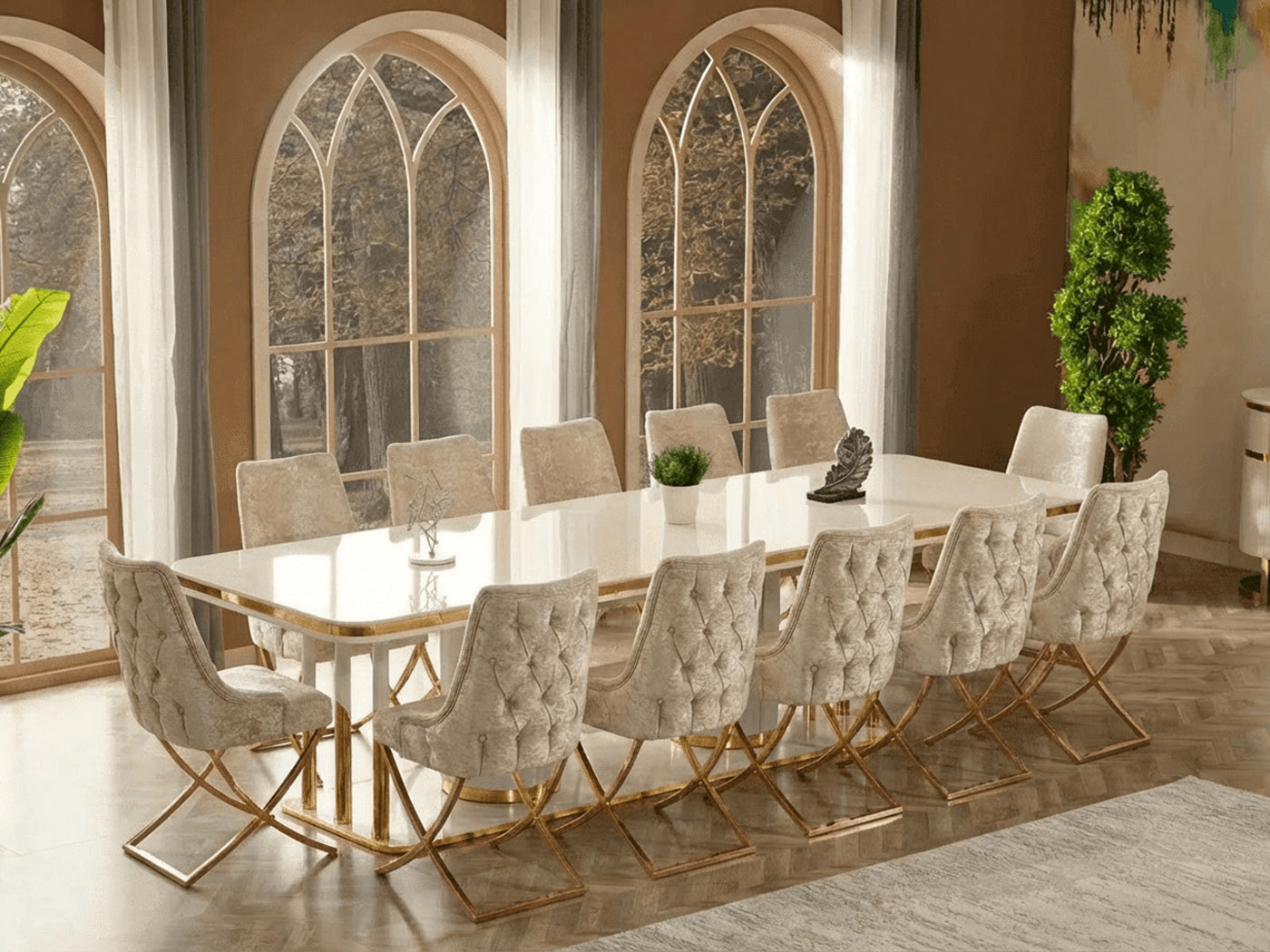 Pragka DT - Napoli DC 12 Person Dining Room Set (Clearance) – Istanbul ...