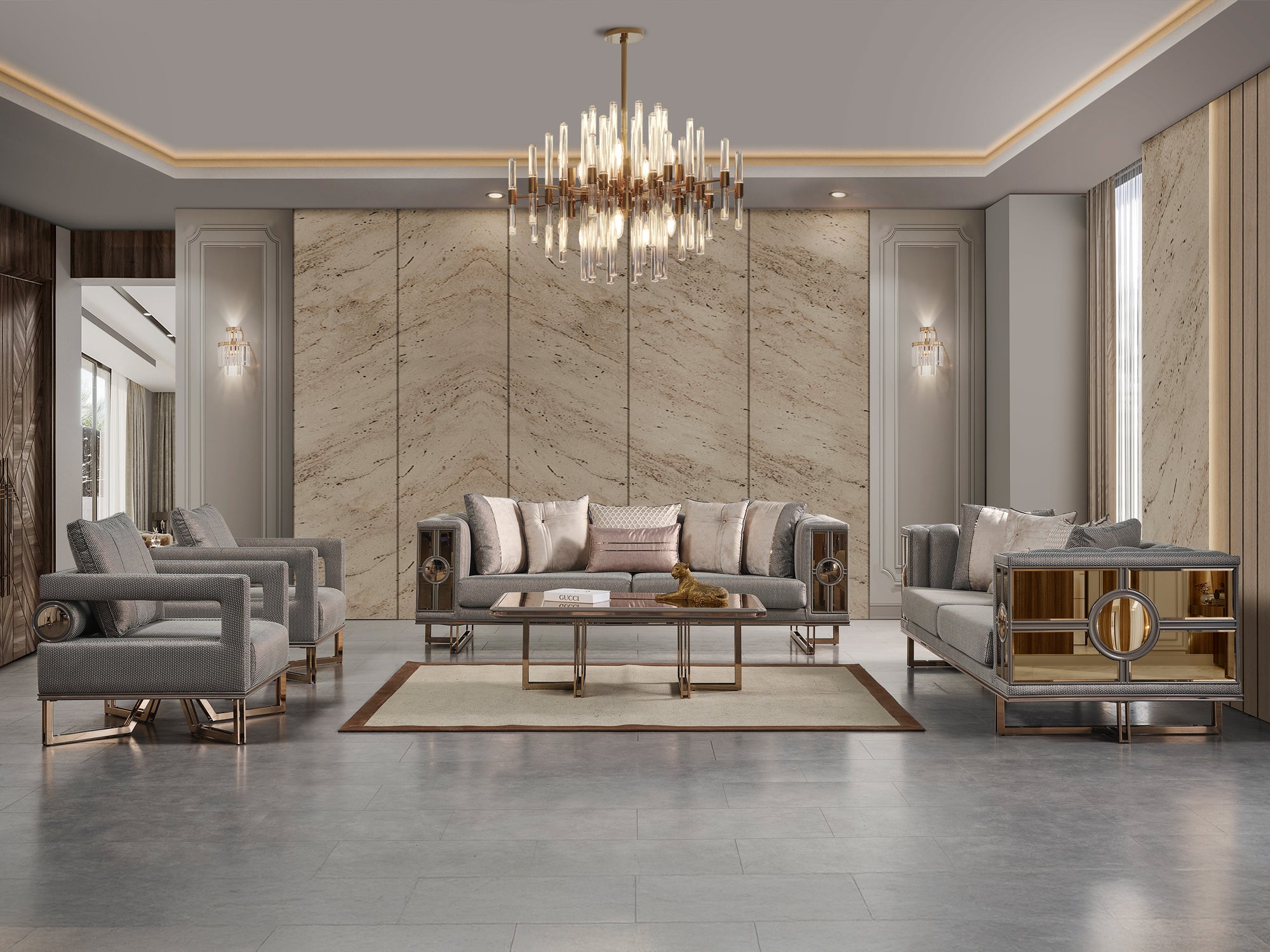 Prestij Living Room Set – Istanbul Furniture - Home of Unique Turkish ...