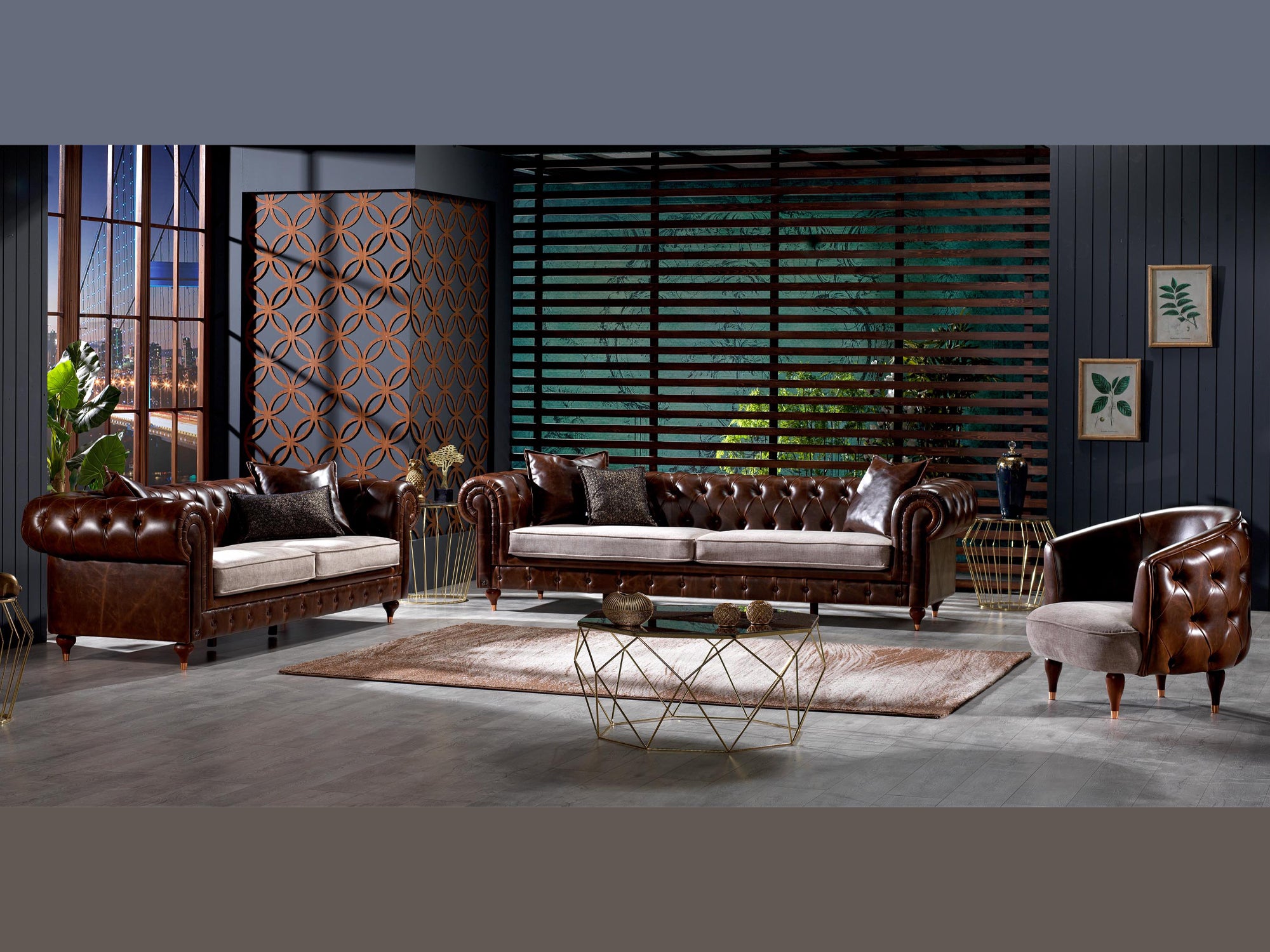 Rixos Leather Living Room Set – Istanbul Furniture - Home of Unique ...