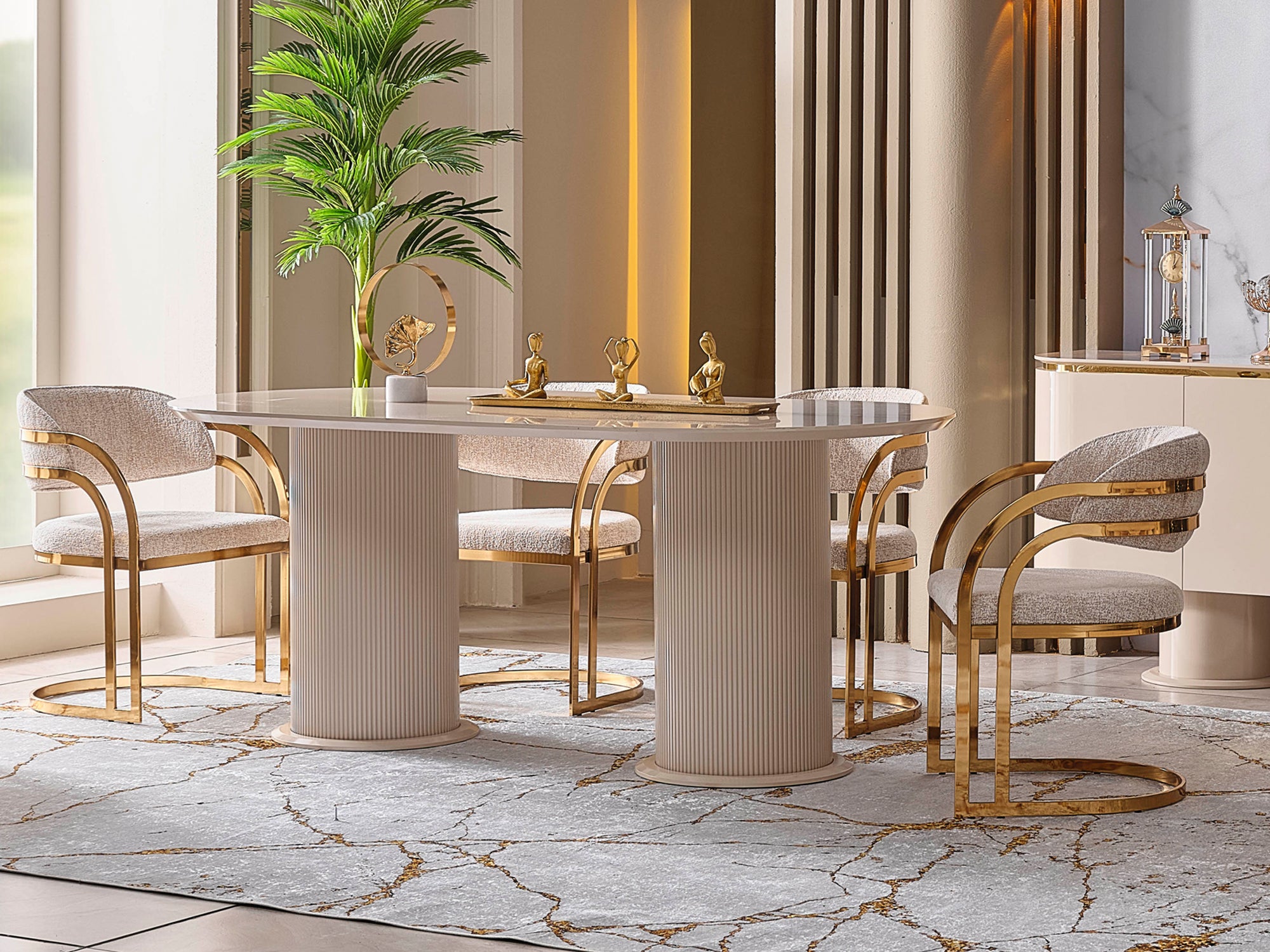 Asos Sanna 6 Person Dining Table – Istanbul Furniture - Home of Unique ...