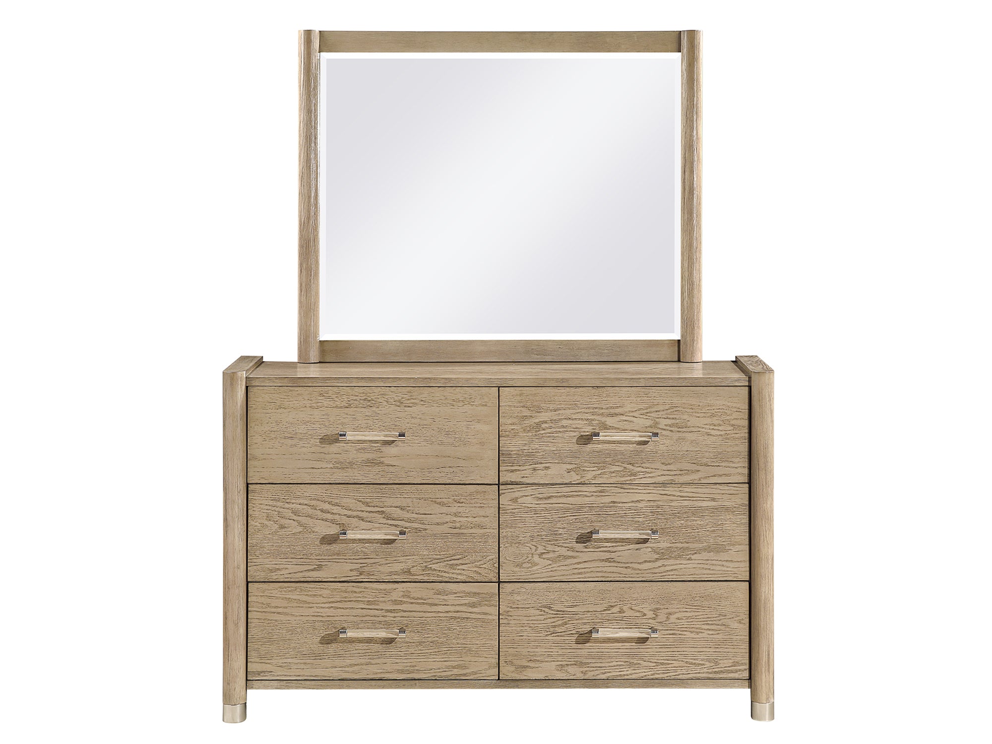 Santo 60" Wide 6 Drawer Dresser With Mirror – Istanbul Furniture - Home ...