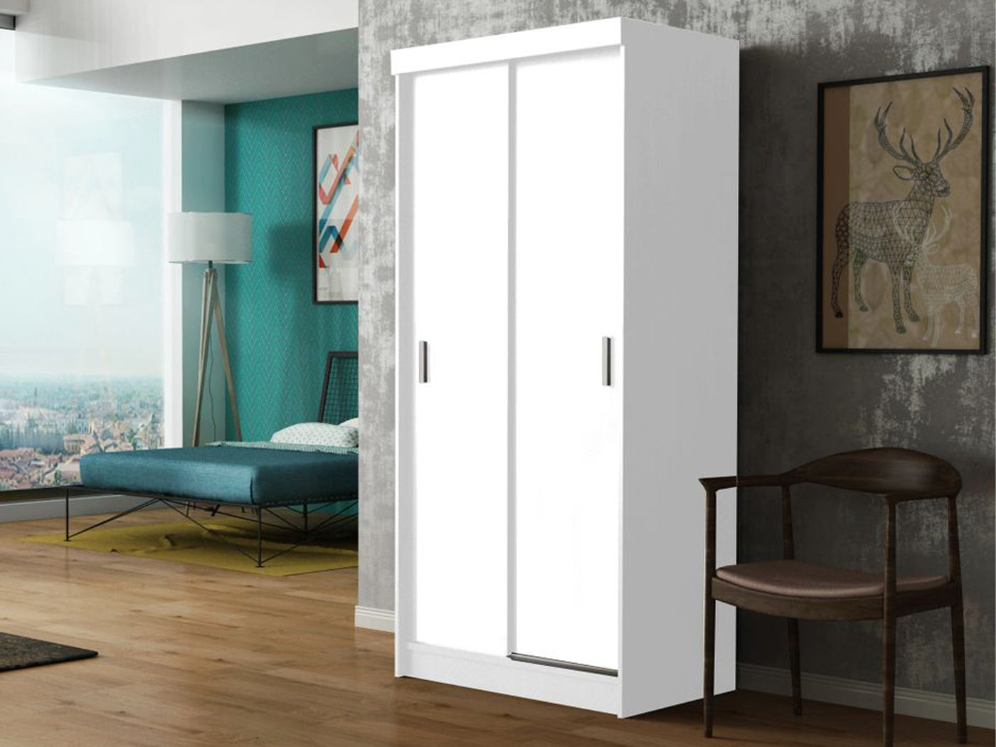 Simple 36" Wide Wardrobe – Istanbul Furniture - Home of Unique Turkish ...